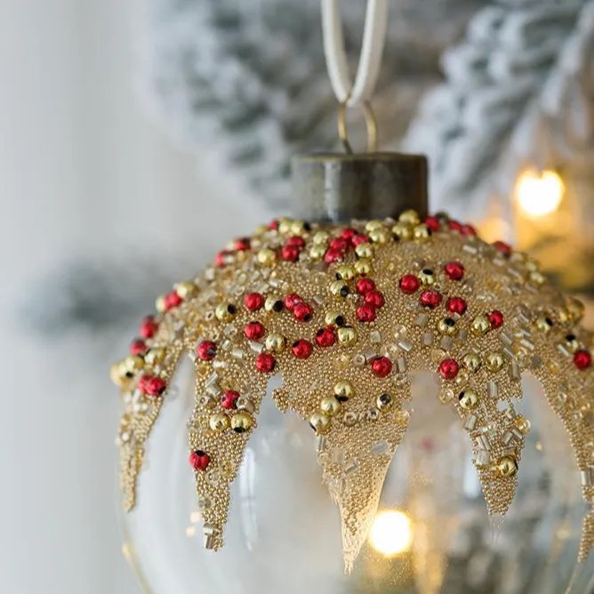 Set of 12 Decorative Christmas Baubles for Holiday Party Decorations ...