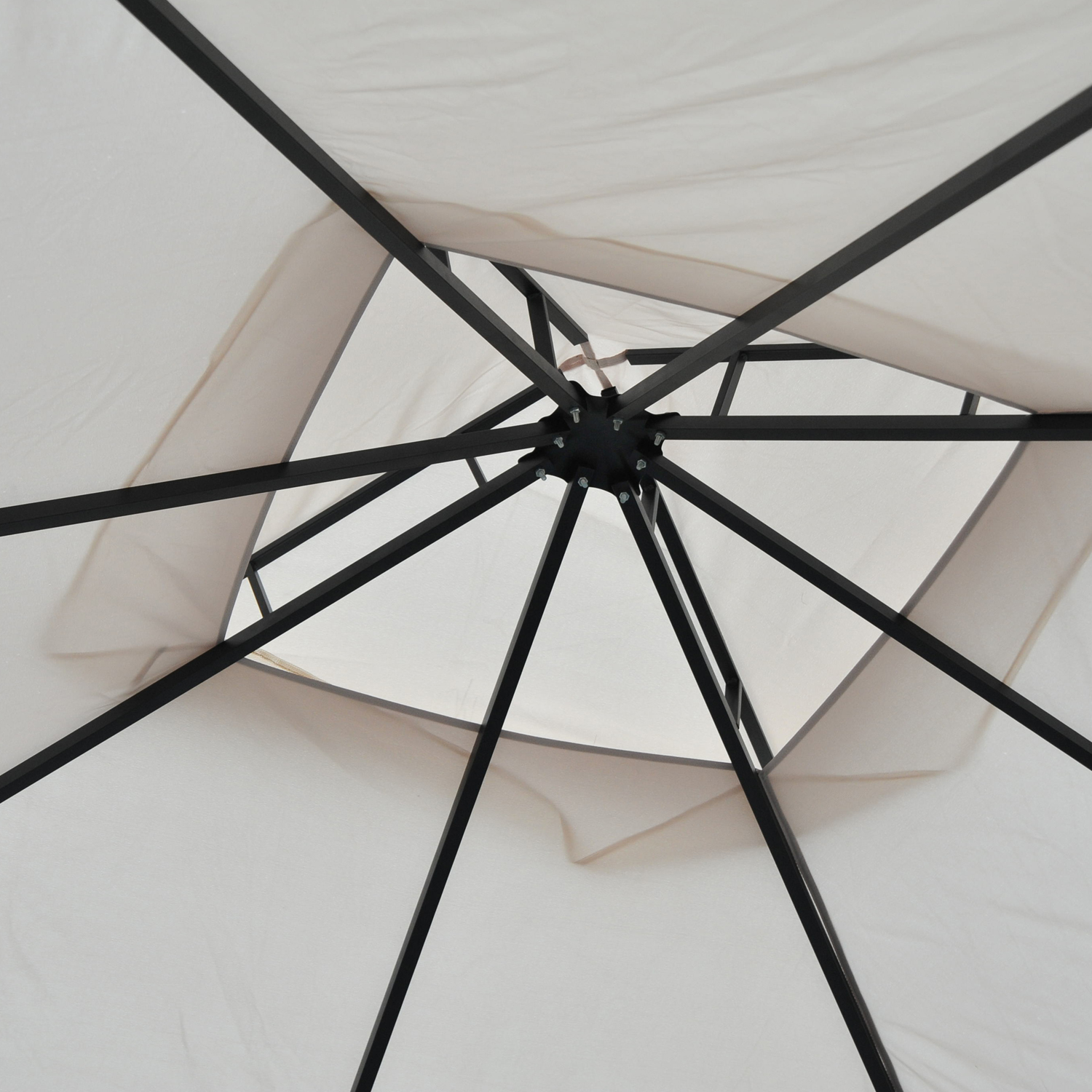 Outsunny 10' x 10' Patio Gazebo Canopy Outdoor Pavilion with Mesh ...