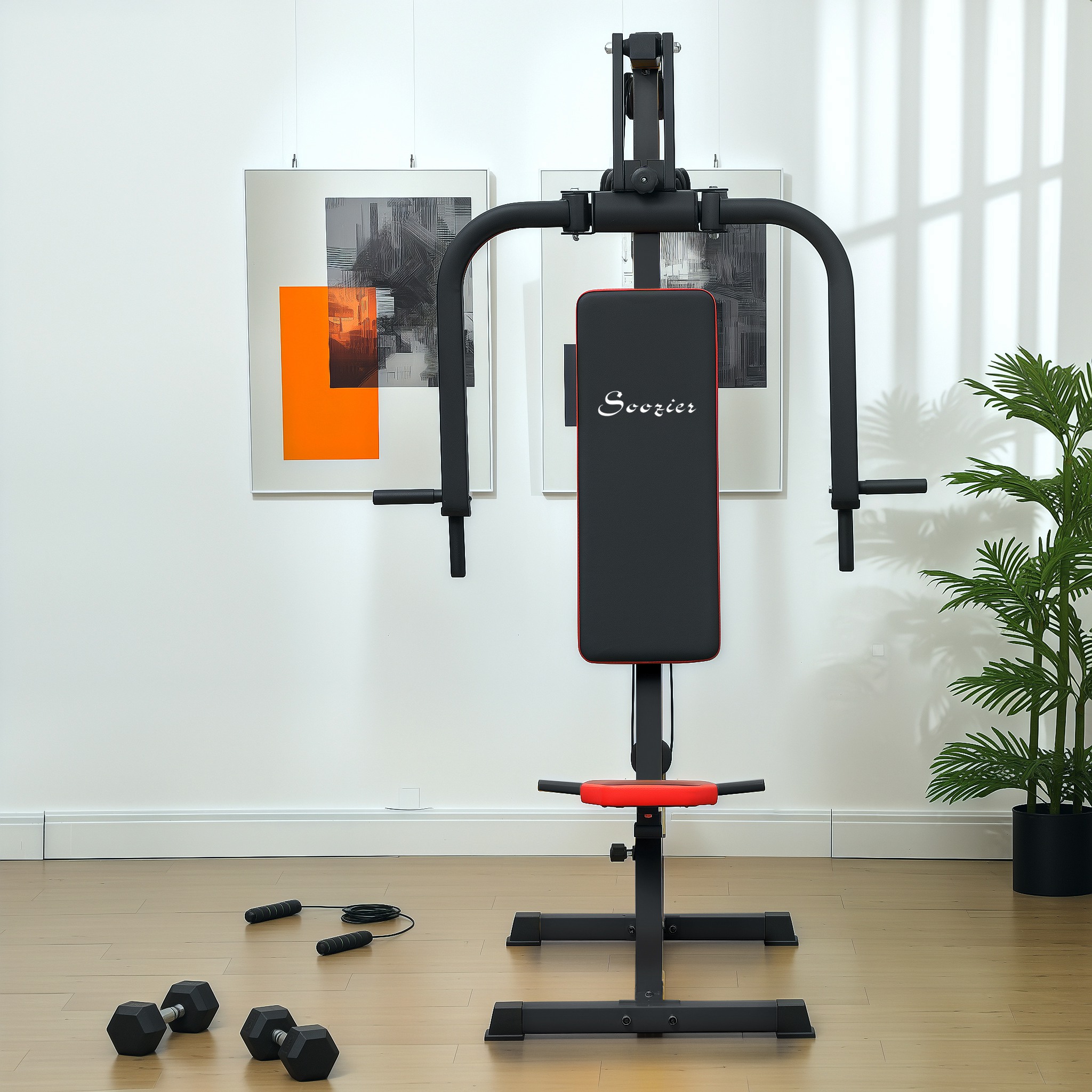 Soozier Chest Fly and Chest Press Machine for Back, Pectoral, Rear ...