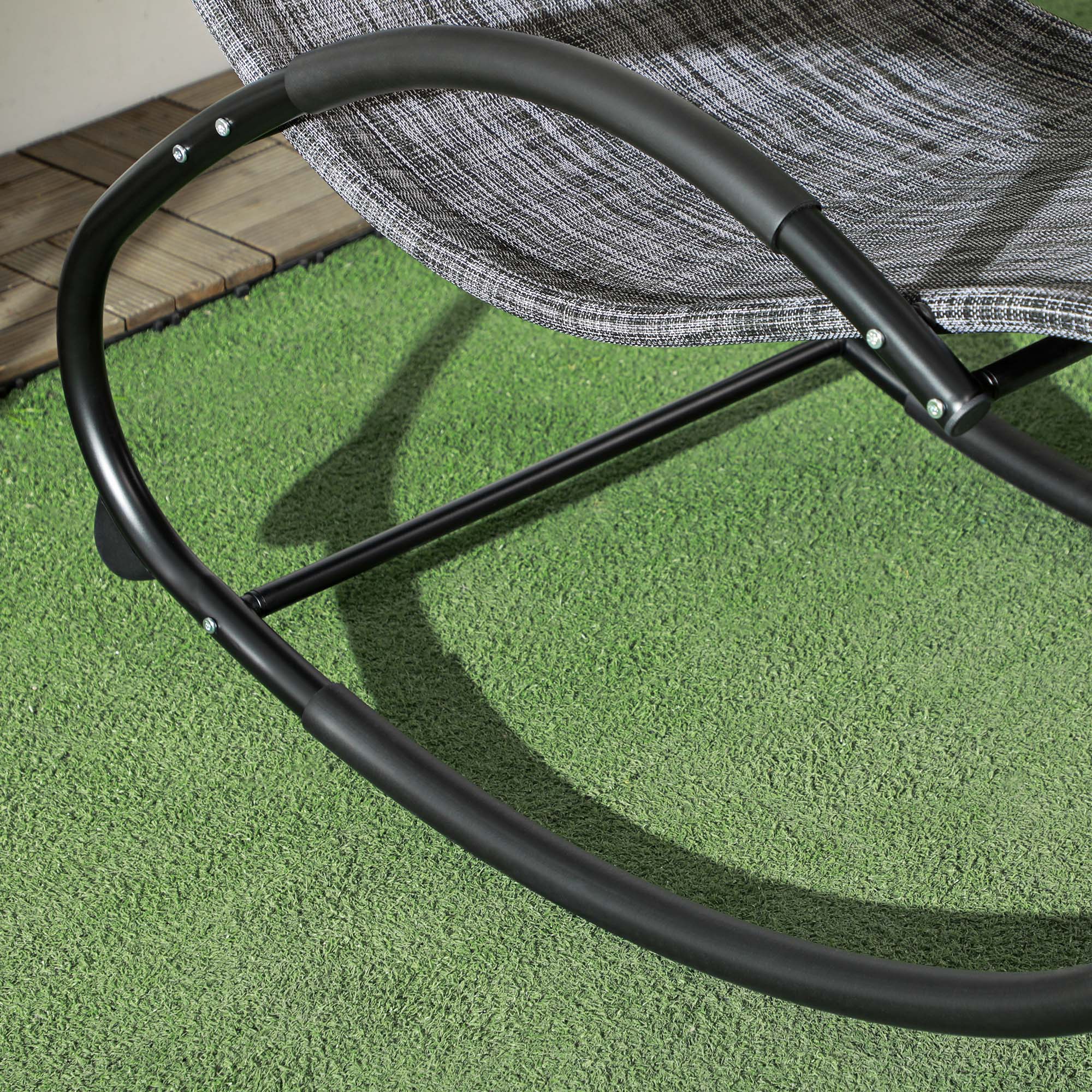 Outsunny Outdoor Rocking Chair, Patio Zero Gravity Rocker with Mesh ...