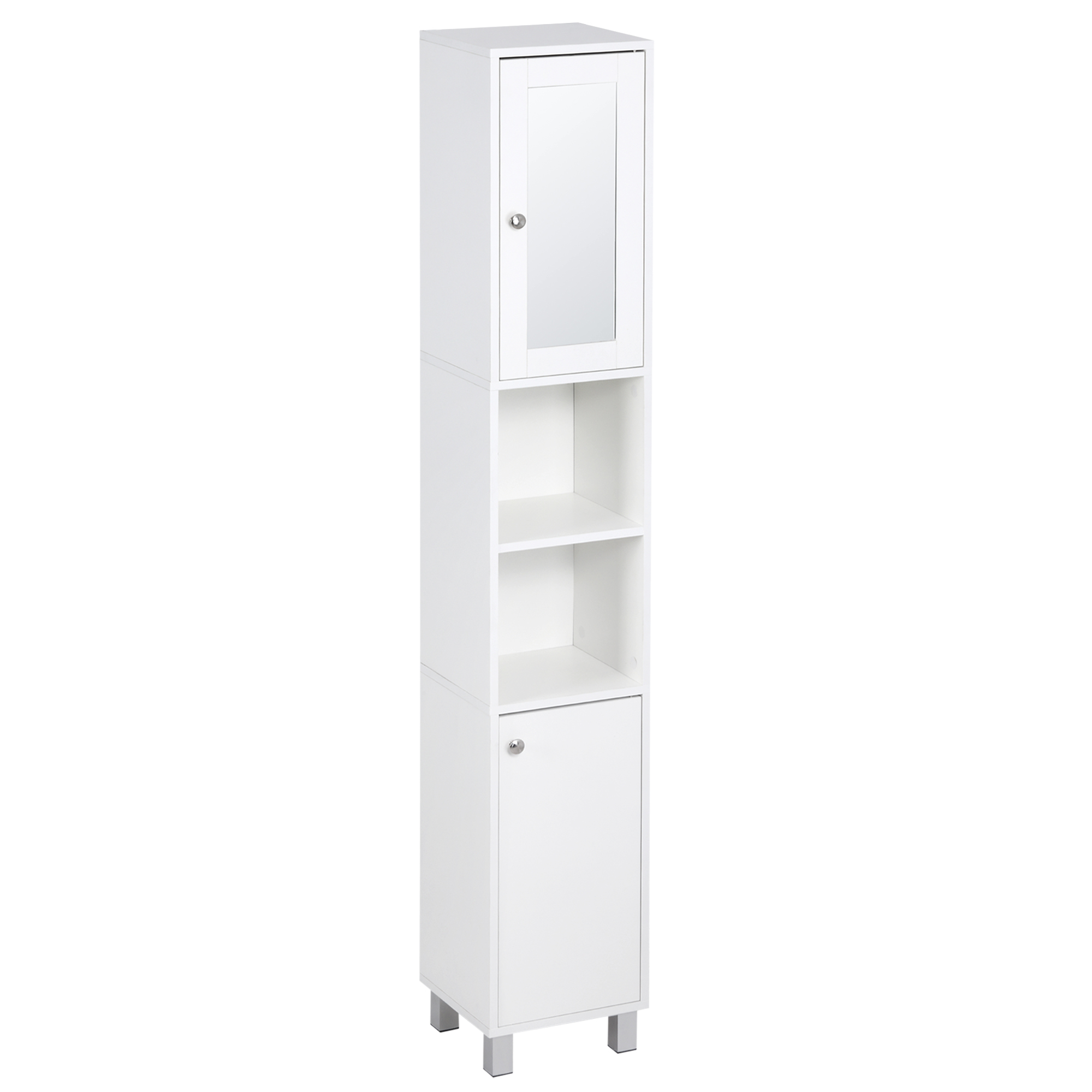 Tall narrow cabinet with shelves store