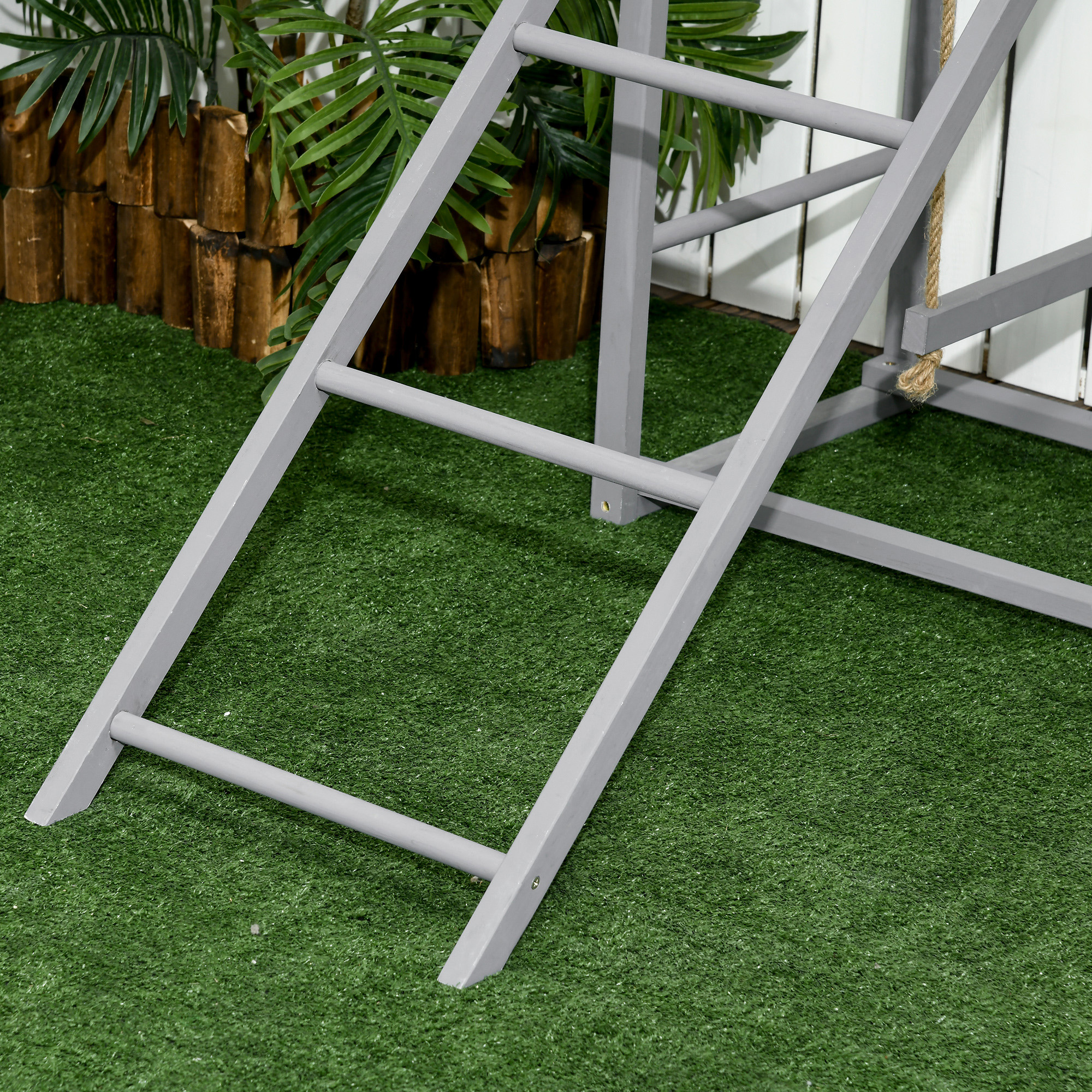 PawHut Wooden Chicken Toys for Coop with Swings, Chicken Activity ...