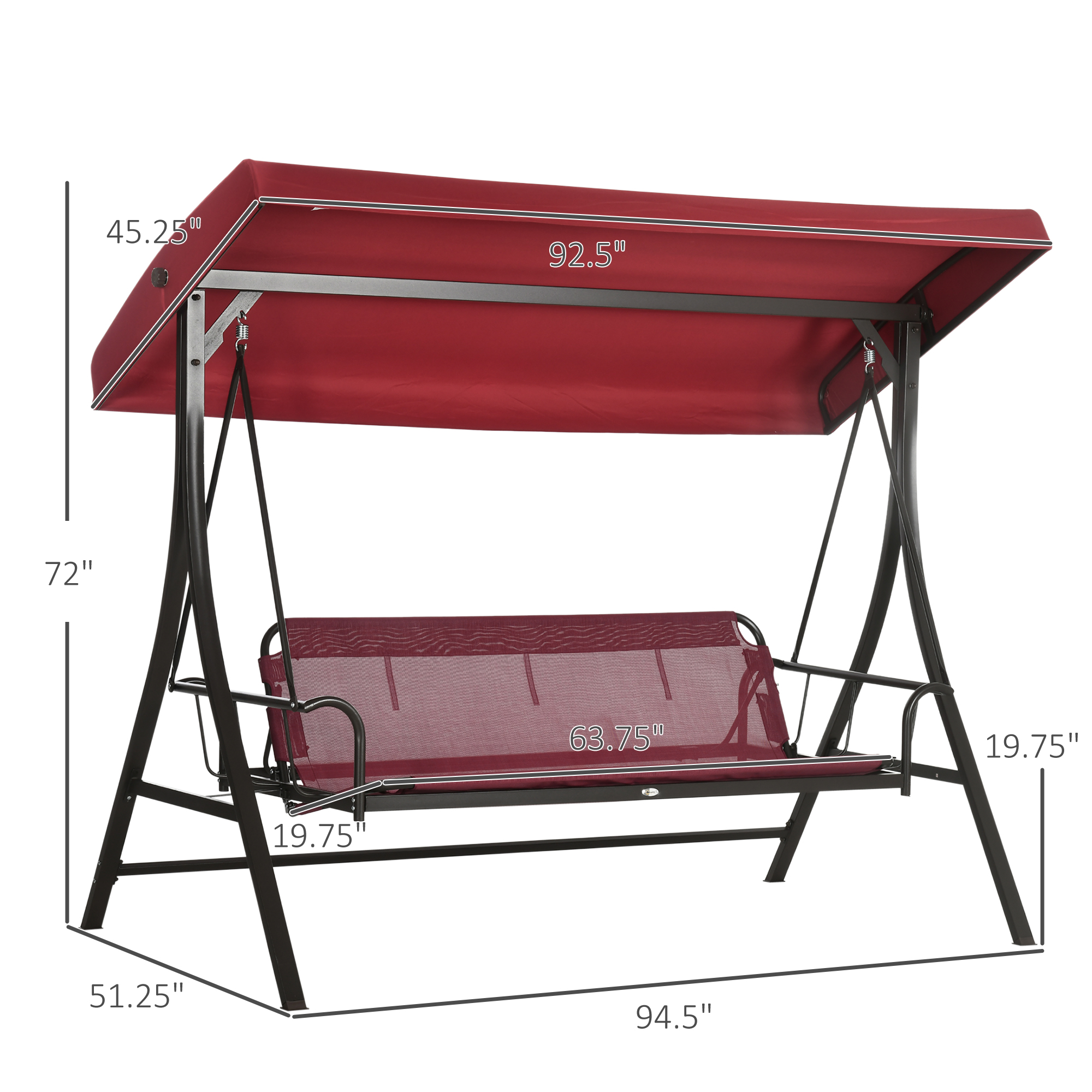 Outdoor swing chair bed store
