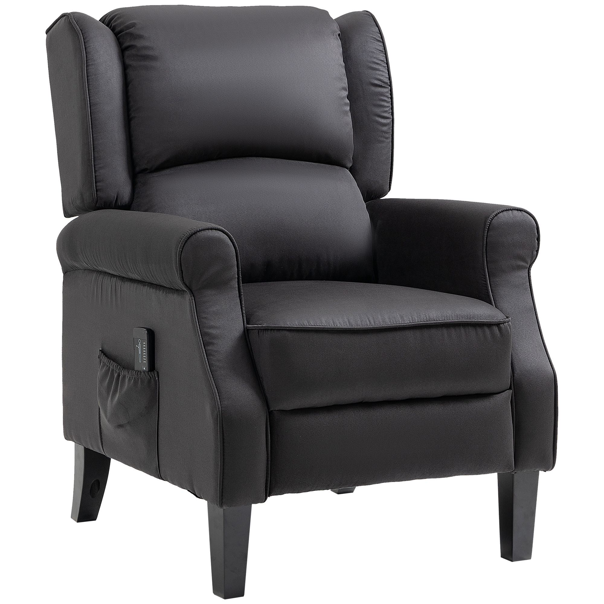 HOMCOM Massage Recliner Chair for Living Room, Push Back Recliner ...