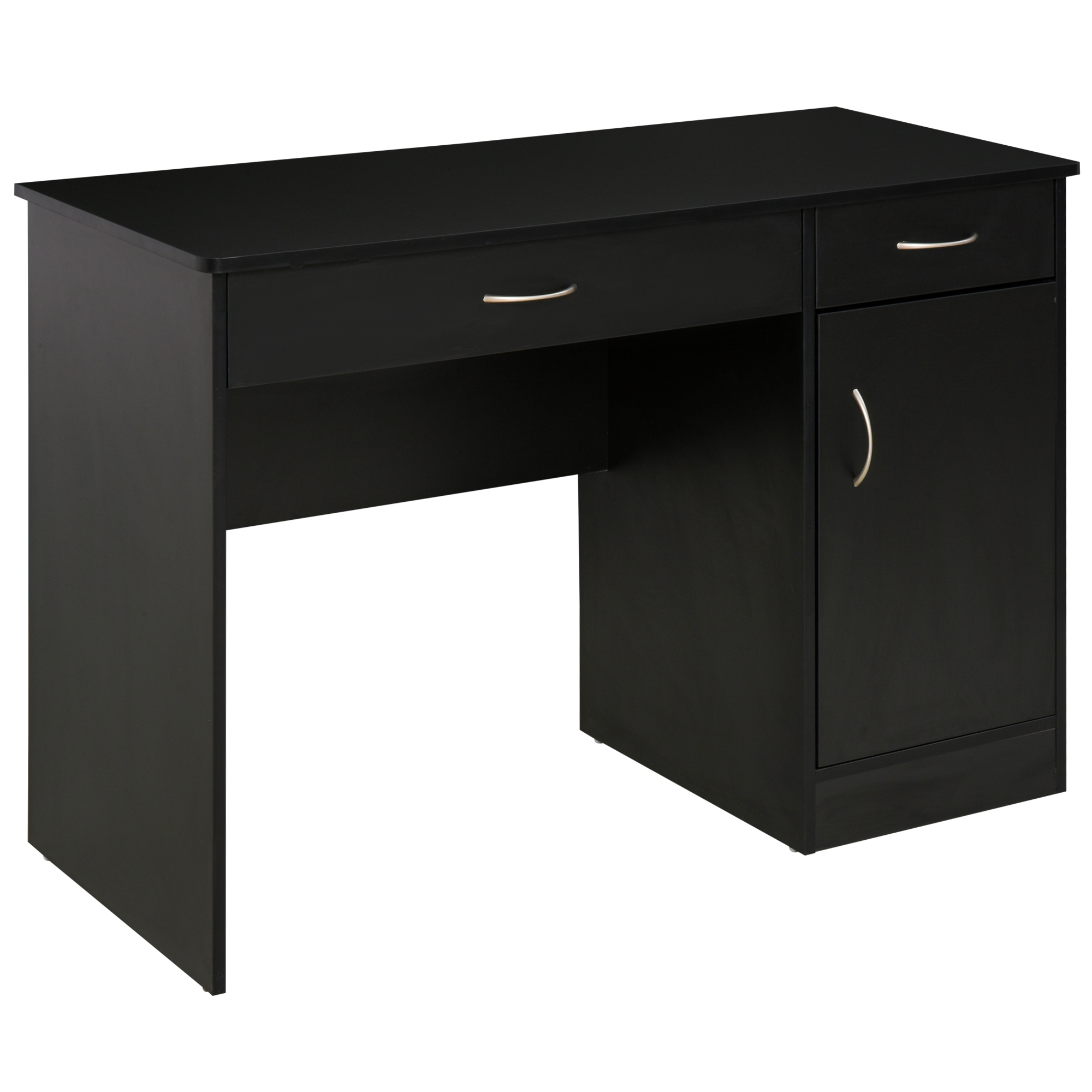 HOMCOM Computer Desk with Drawers & Locker Writing Desk Workstation ...
