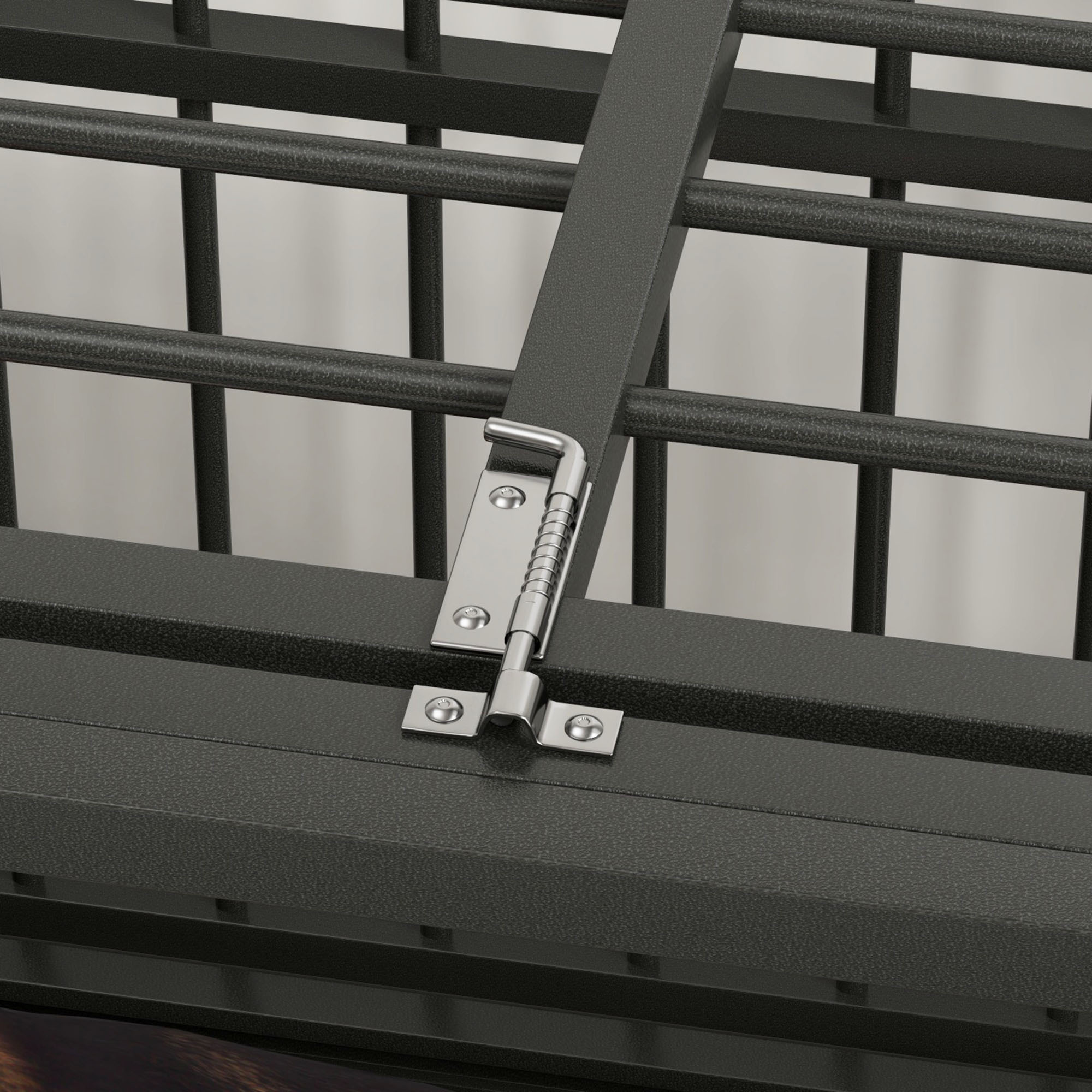 PawHut 37" Heavy Duty Dog Crate with Wheels for Small and Medium Dogs ...