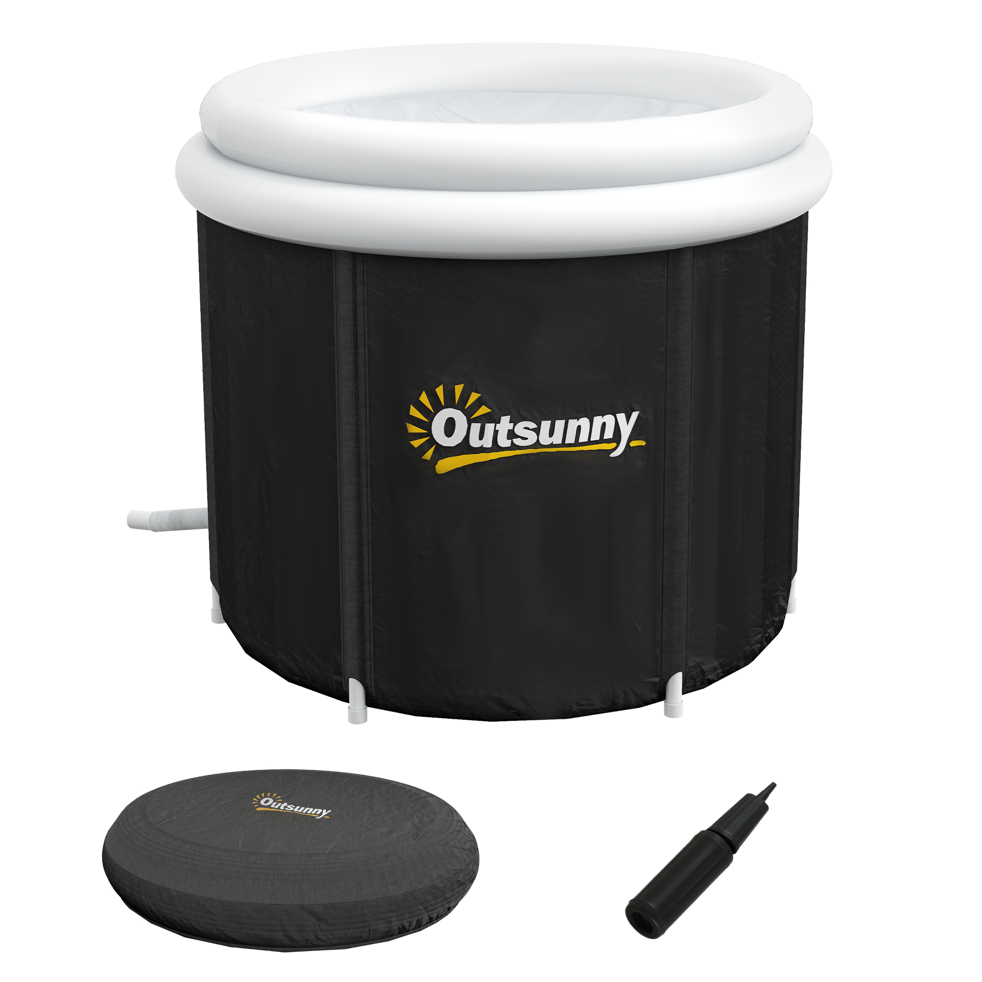 Outsunny Cold Plunge Tub, Portable Ice Bath Cold Water Therapy Tub with ...