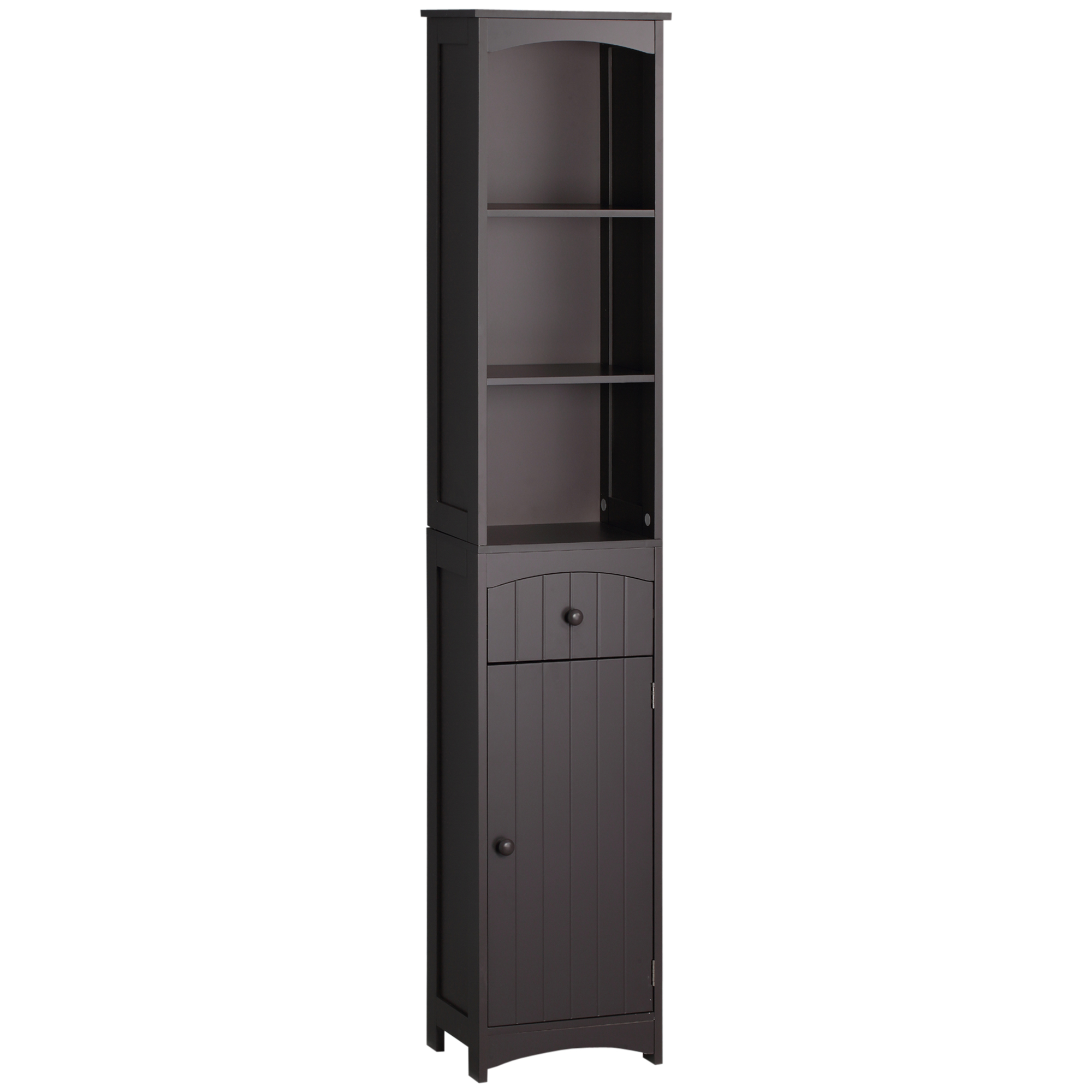 HOMCOM Bathroom Storage Cabinet, Free Standing Bath Storage Unit, Tall ...