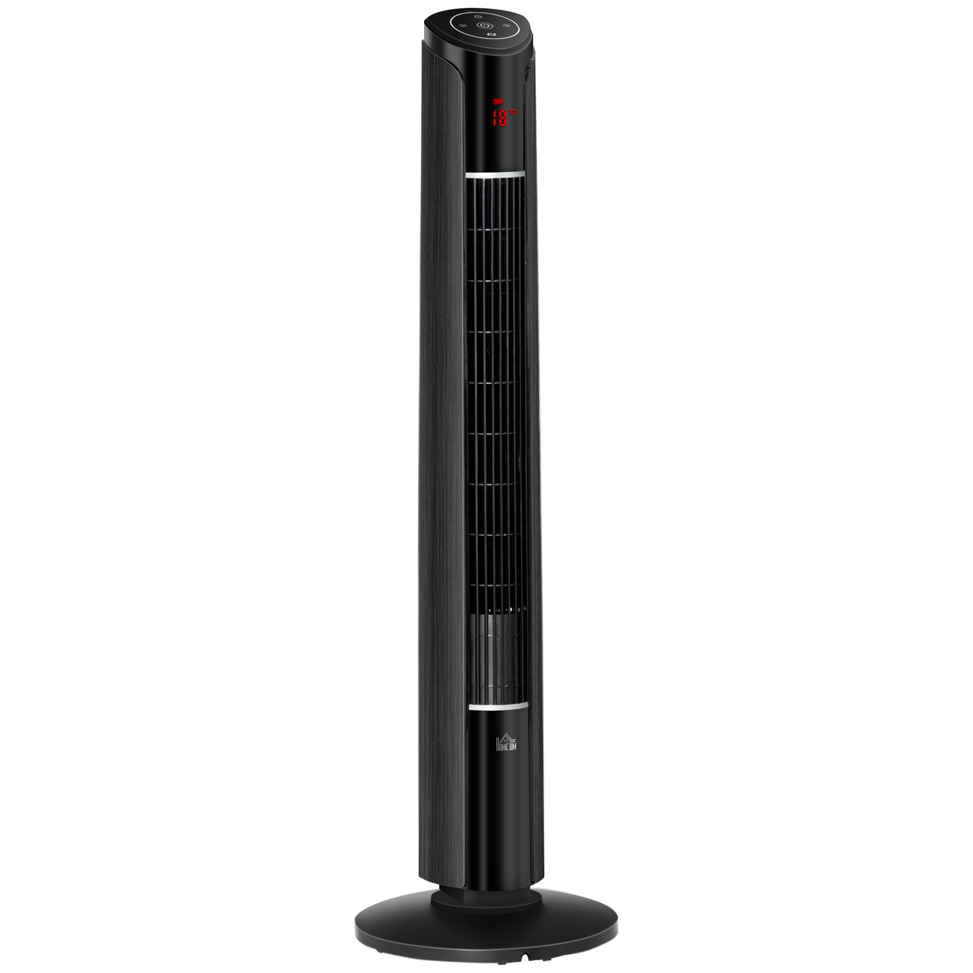 HOMCOM Freestanding Tower Fan Cooling for Home Bedroom with 3 Speed ...