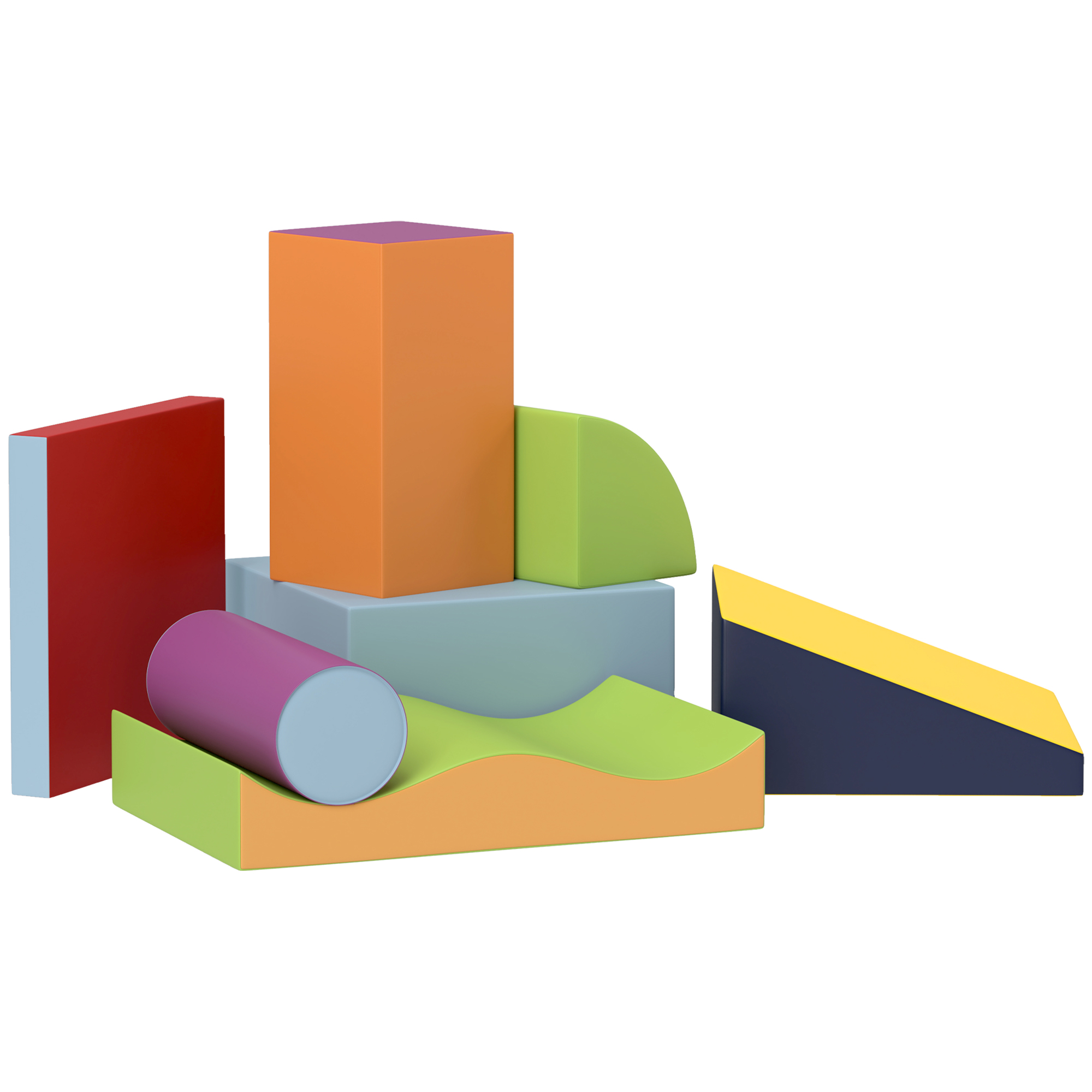 Soozier 7 Piece Climb and Crawl Activity Play Set Soft for Toddler ...