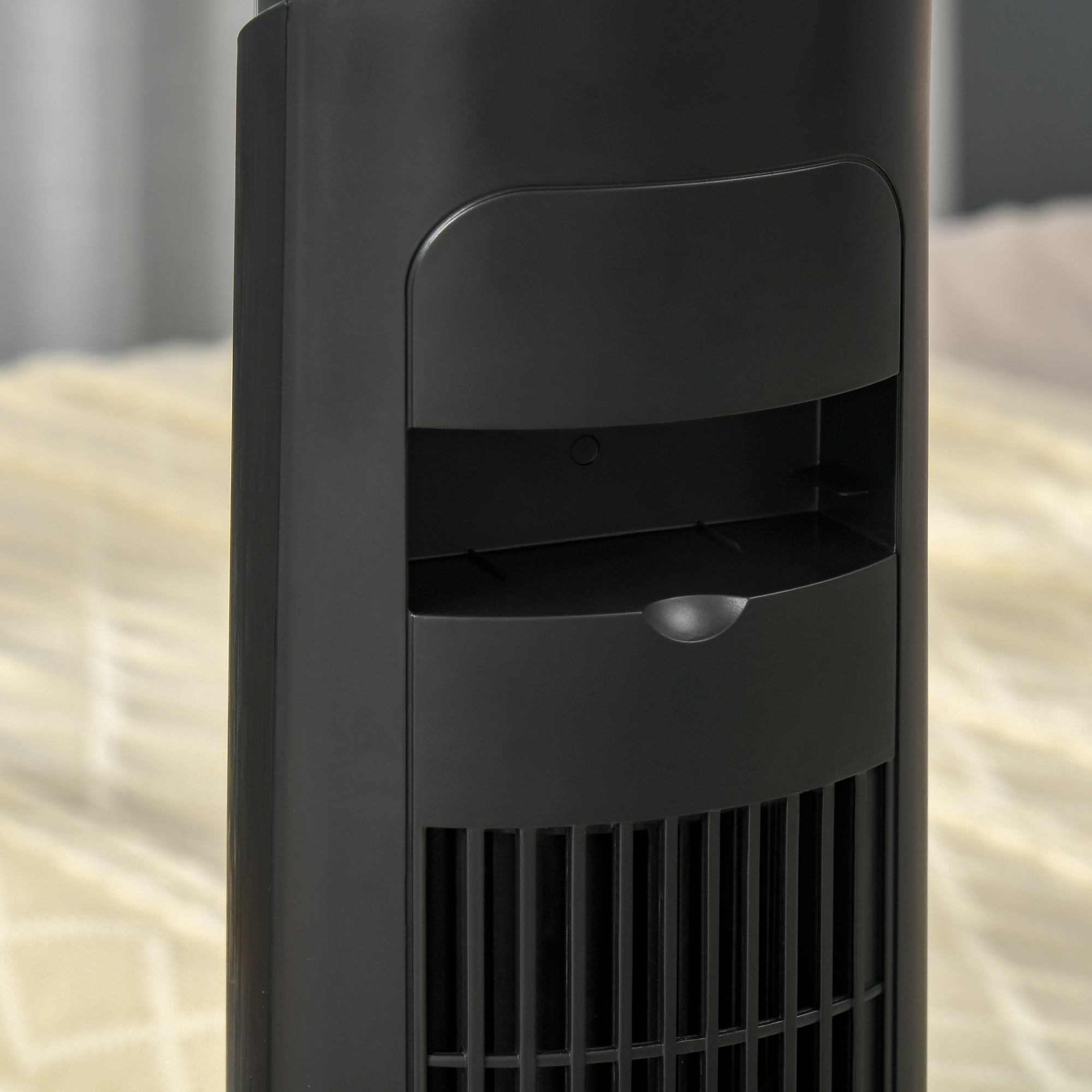 HOMCOM Freestanding Tower Fan Cooling for Home Bedroom with 3 Speed ...