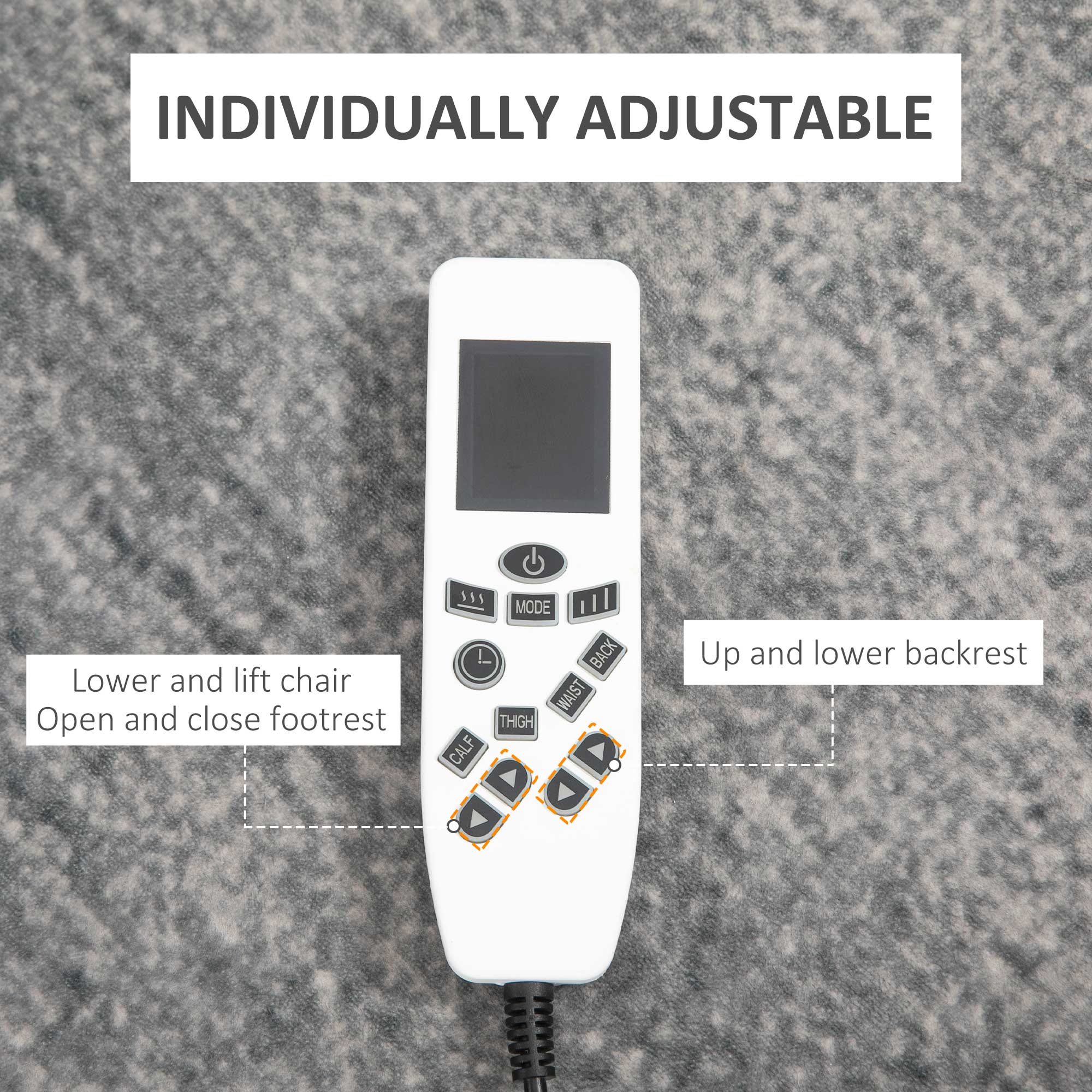 HOMCOM Dual Motor Electric Power Lift Recliner Chair for Elderly with ...