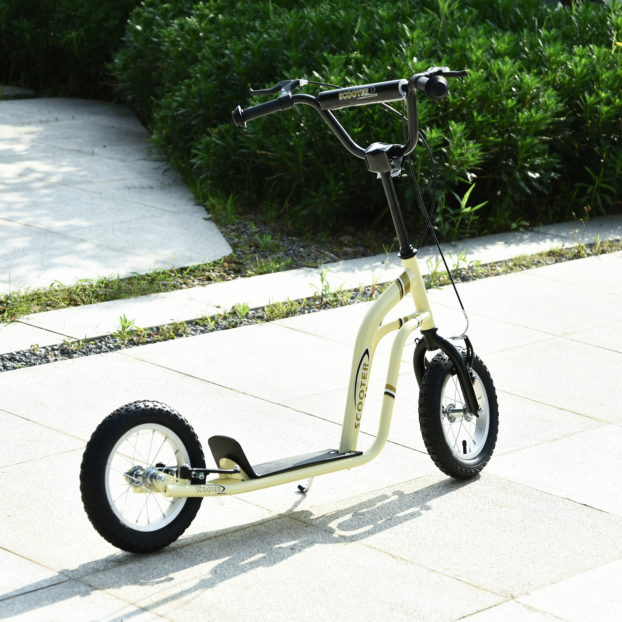 Aosom Youth Scooter Front and Rear Caliper Dual Brakes 12-Inch ...