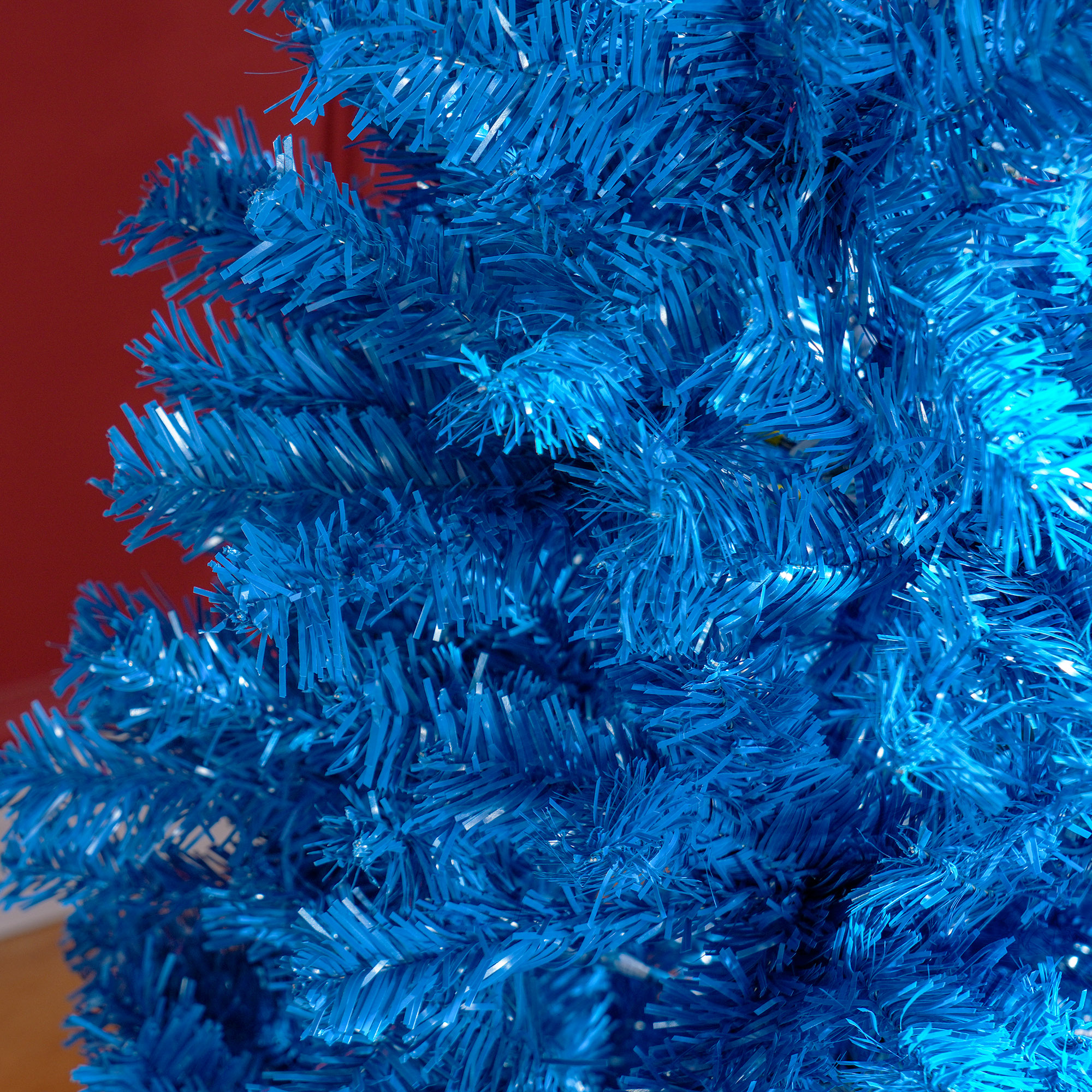 HOMCOM 6FT Pencil Christmas Tree, Artificial Christmas Tree with ...
