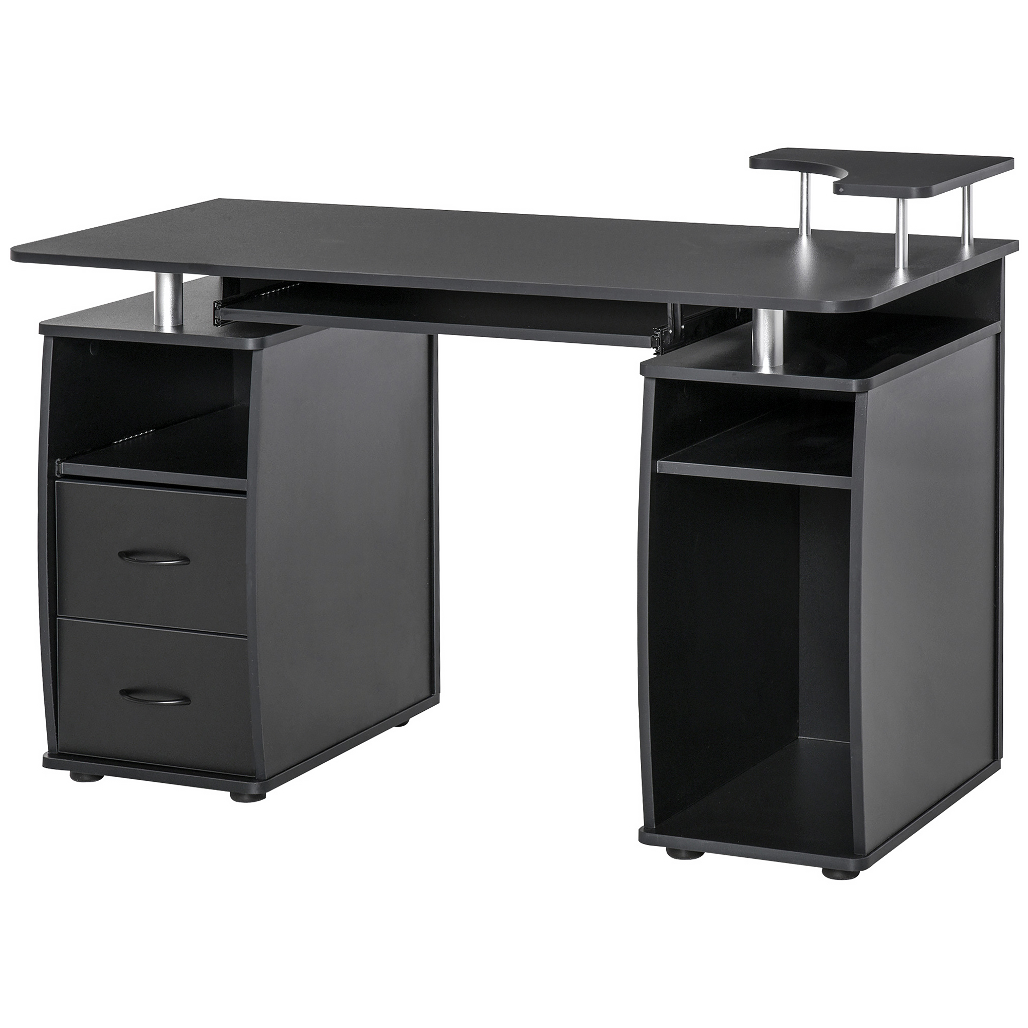 HOMCOM Multi-Function Computer Desk Home Office Workstation with ...
