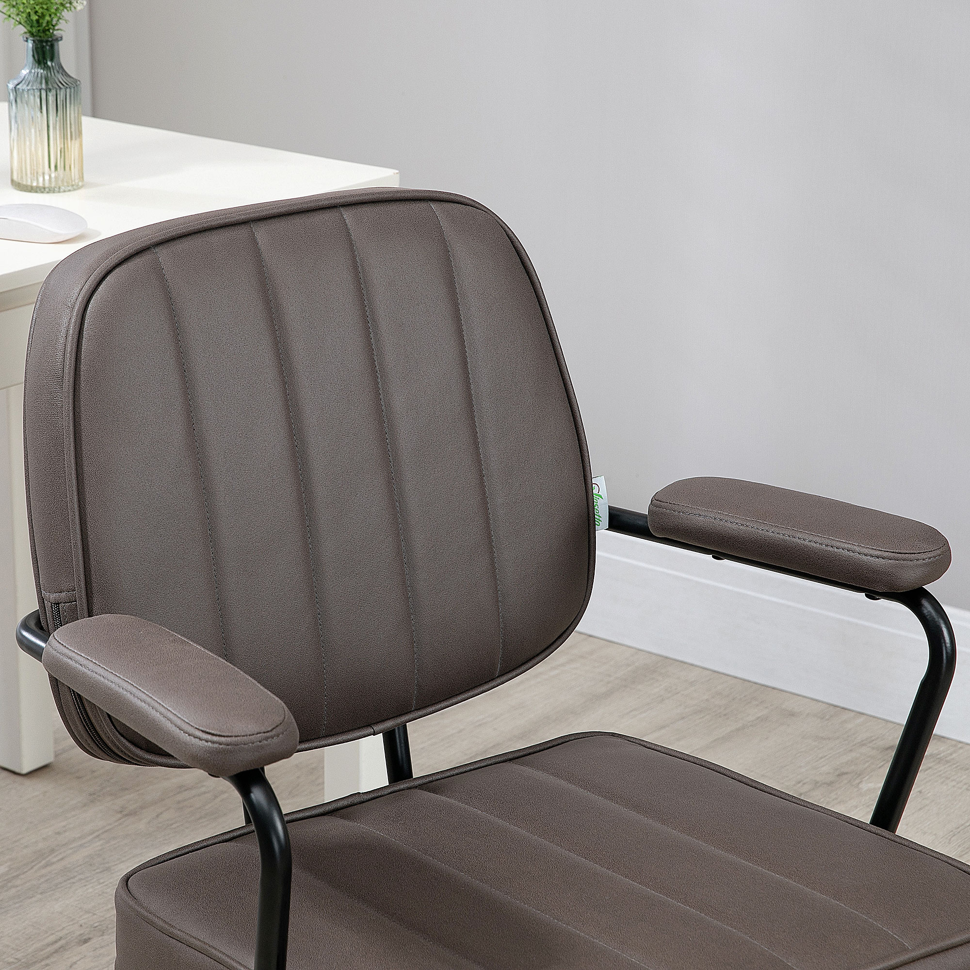 Vinsetto Microfiber Office Chair Desk Chair with 360 Degree Swivel ...