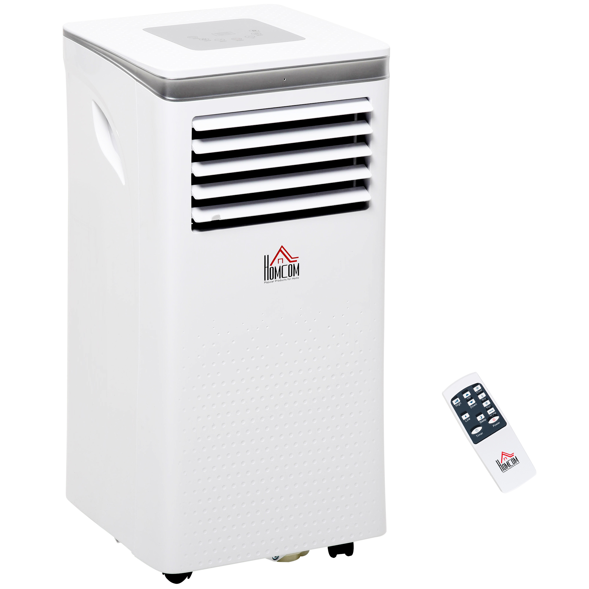 HOMCOM 10000 BTU Portable Air Conditioner Mobile AC Unit for Dorm Room ...