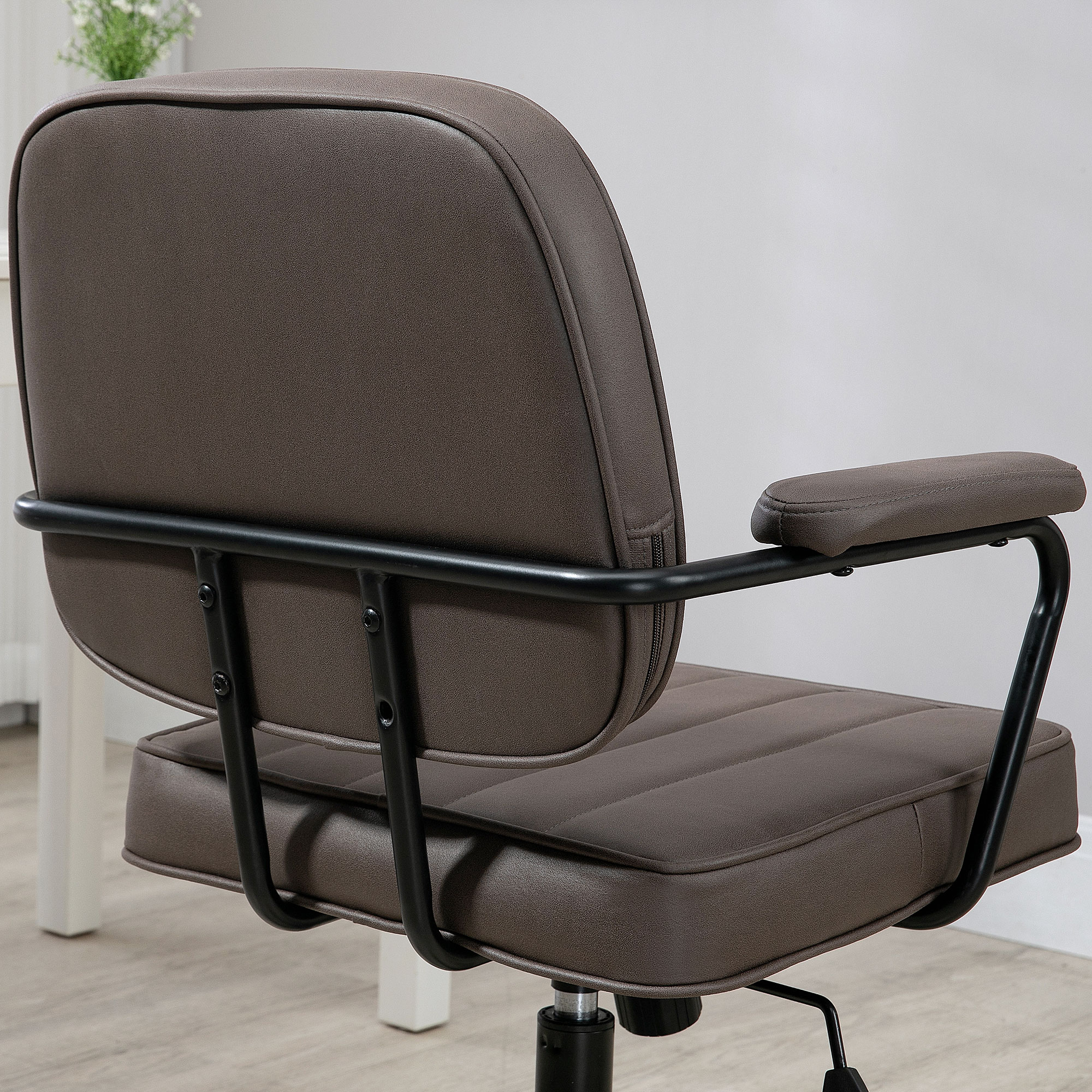 Vinsetto Microfiber Office Chair Desk Chair with 360 Degree Swivel ...