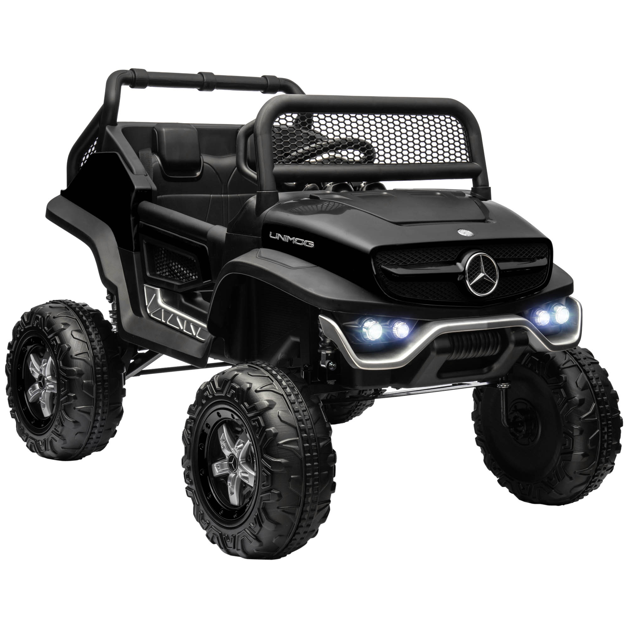 Aosom Licensed Mercedes-Benz Unimog 12V Kids Ride on Truck with Remote ...