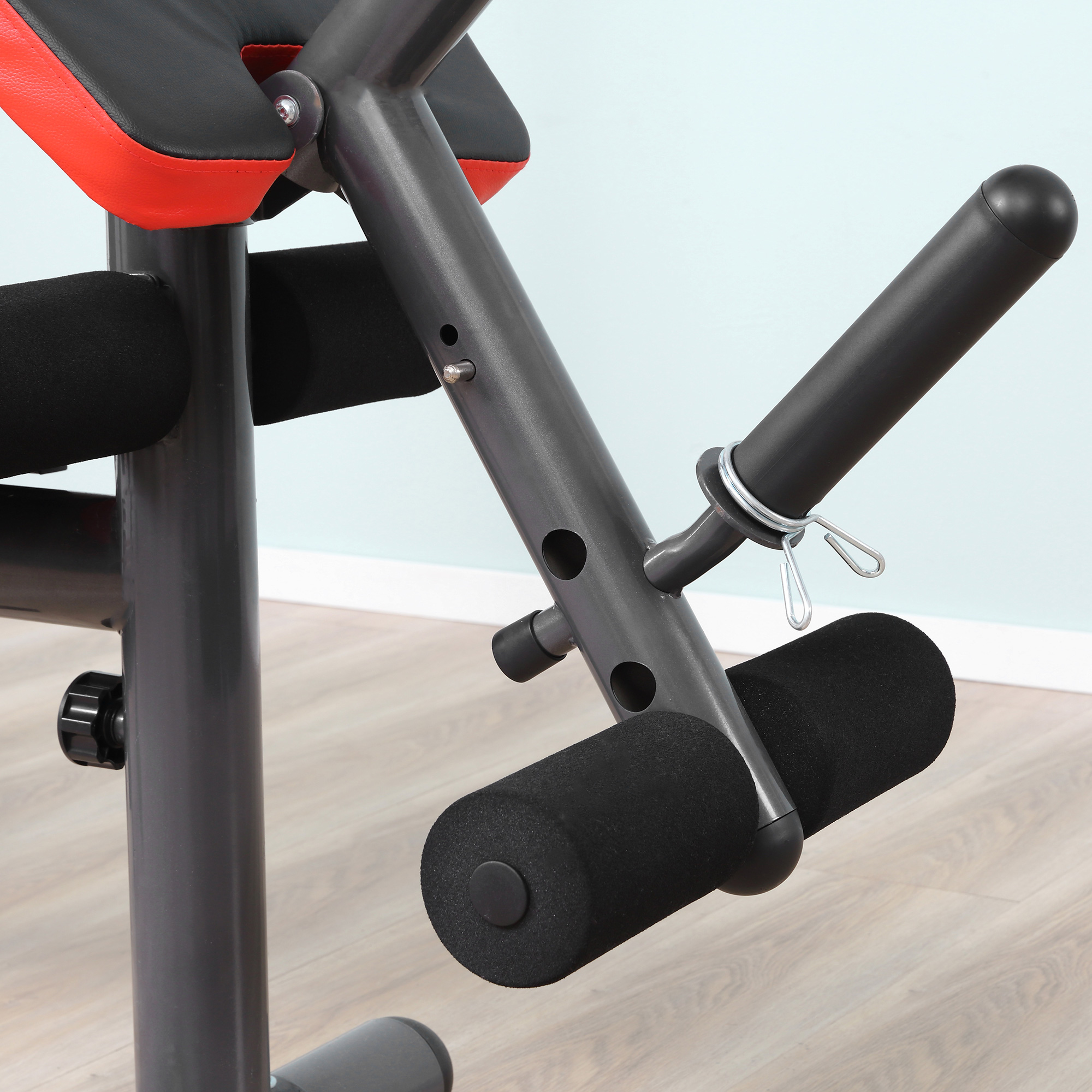 Soozier Heavy Duty Weight Bench Adjustable with Preacher Curl, Leg ...