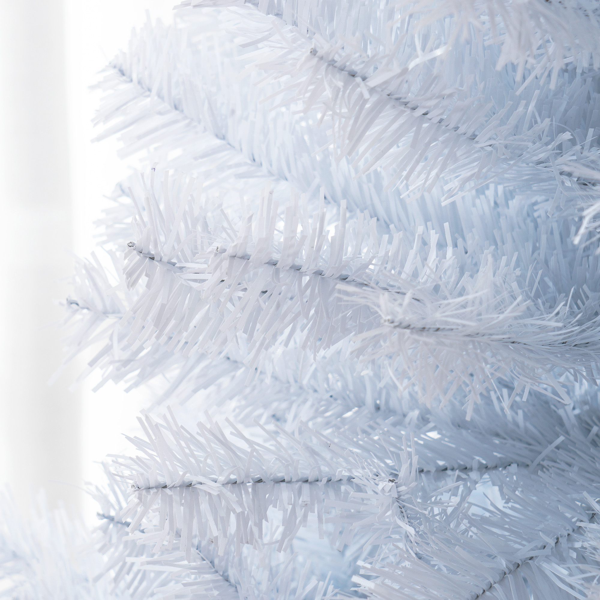 HOMCOM 6FT Pencil Christmas Tree, Artificial Christmas Tree with ...
