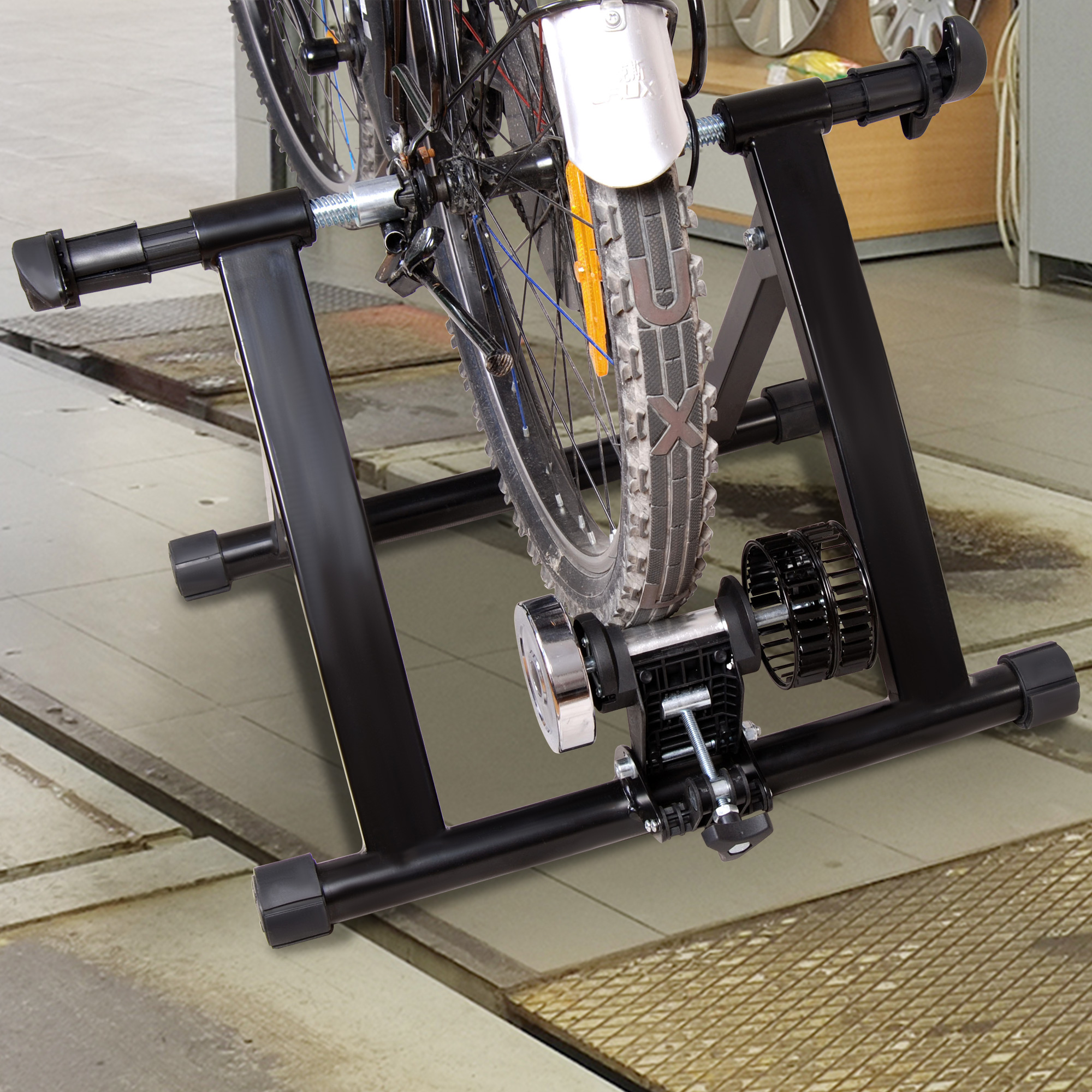 Soozier Kinetic Indoor Bicycle Bike Trainer Exercise Bicycle Fan Fly ...