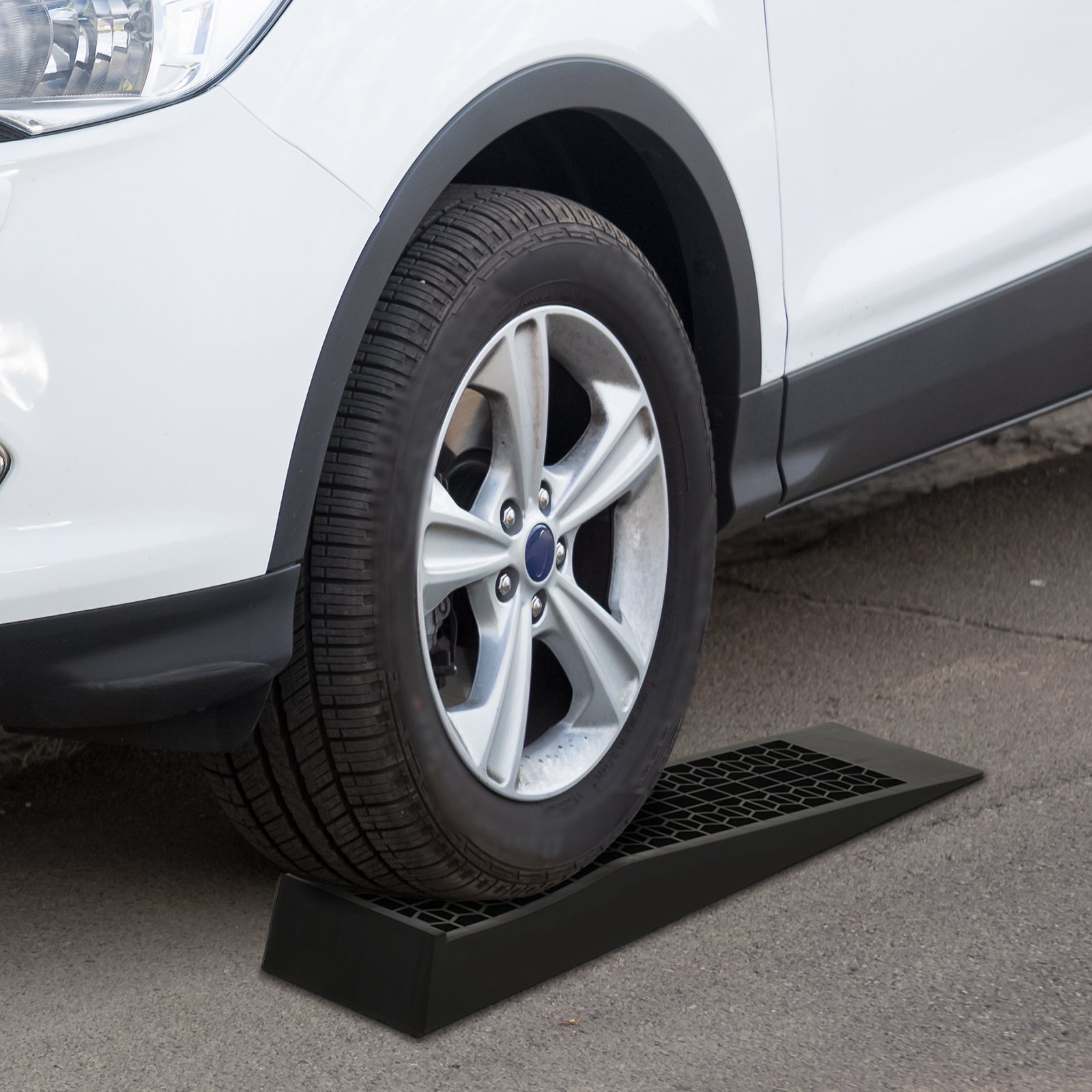 HOMCOM Car Ramps, Curb Ramps with Plastic Anti-Slip Surface, 6600lbs ...