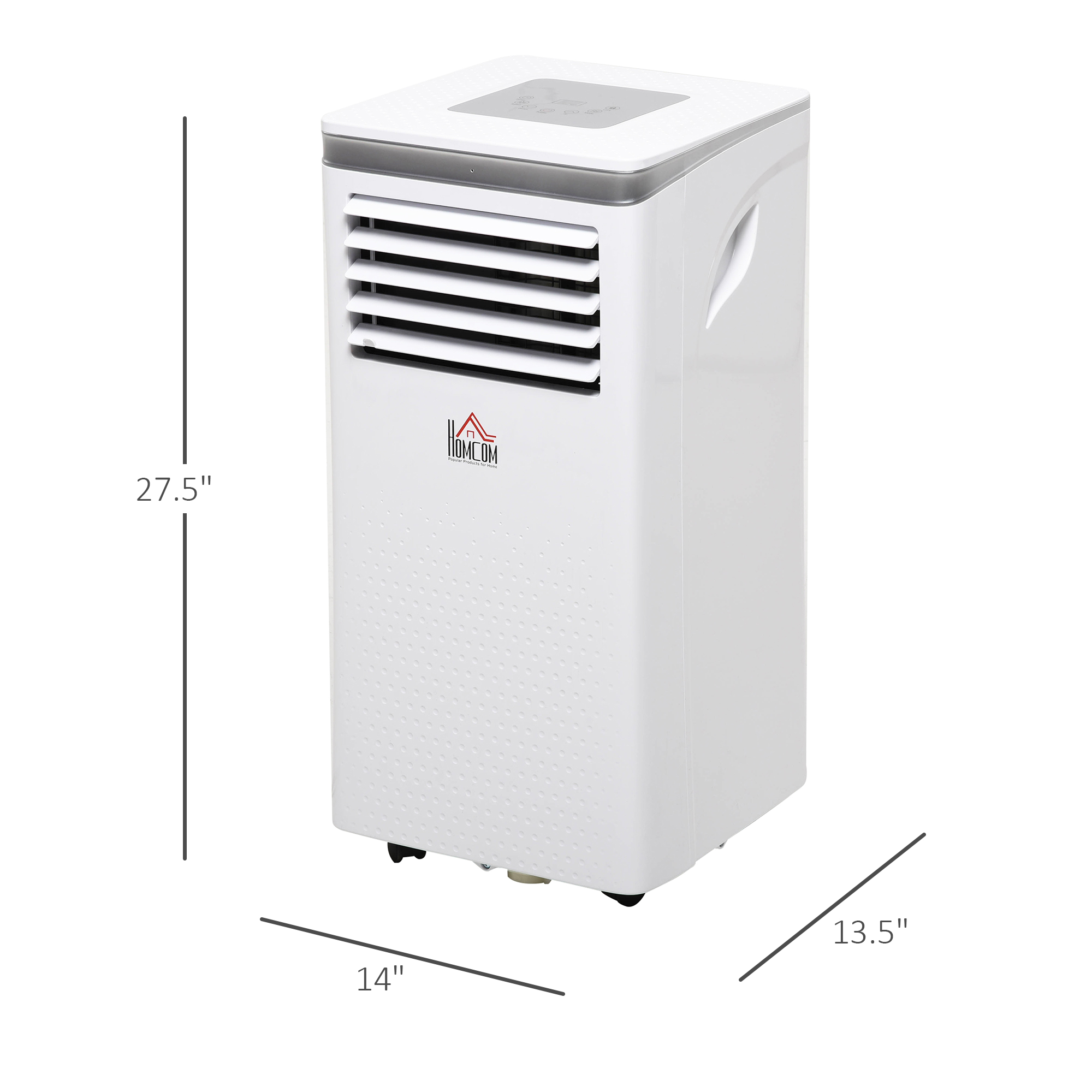 HOMCOM 10000 BTU Portable Air Conditioner Mobile AC Unit for Dorm Room ...