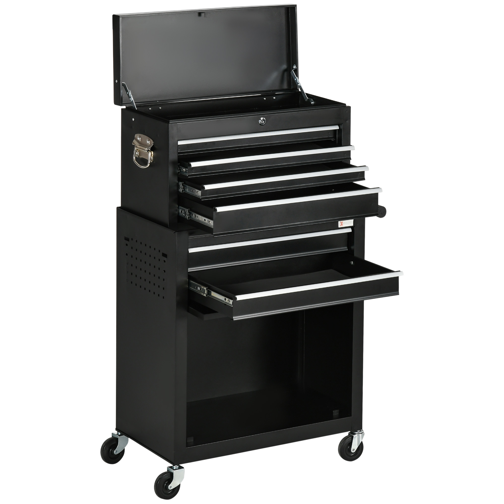 DURHAND 6-Drawer Tool Chest Set with 4 Wheels, Lockable Rolling Tool ...