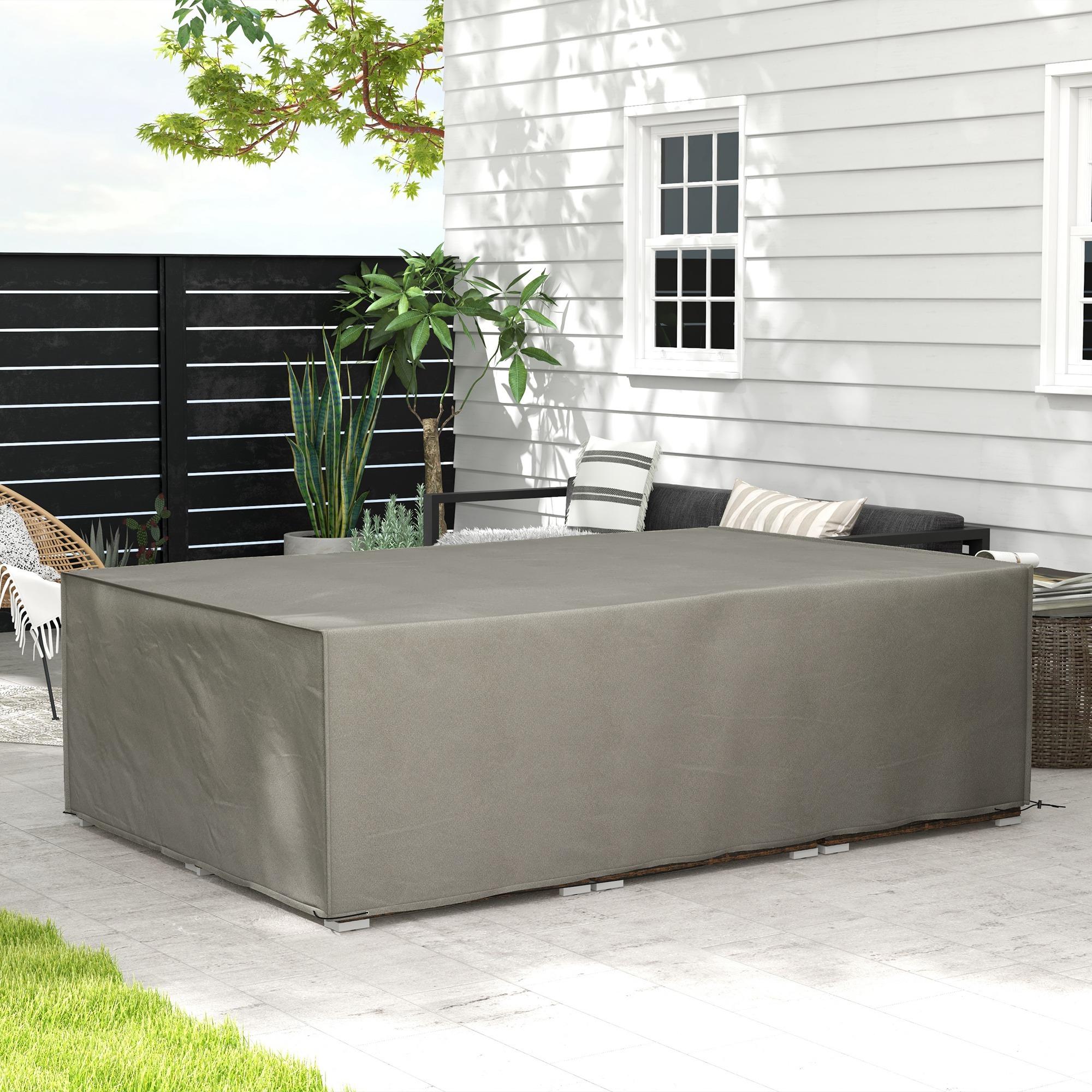 Outsunny Patio Furniture Covers Outdoor Scetional Table Chair Shelter ...