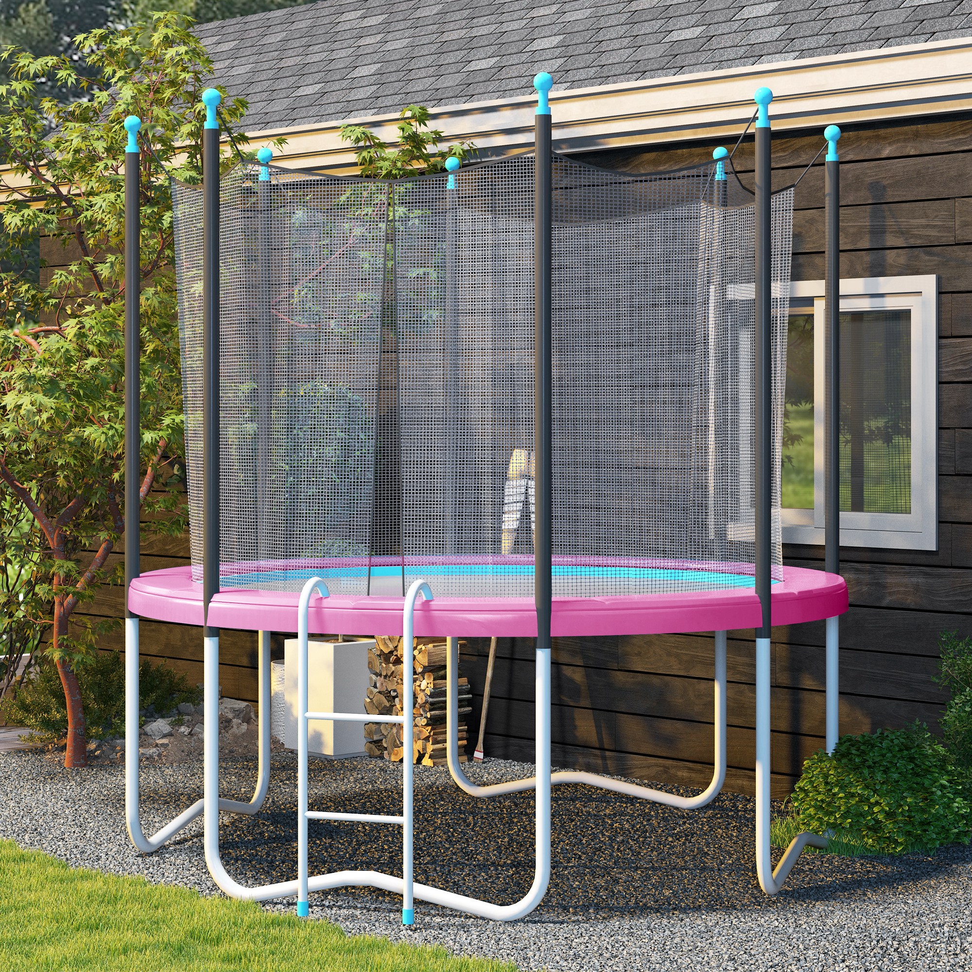 Soozier 14FT Trampoline Spring Cover, Trampoline Pad Replacement ...