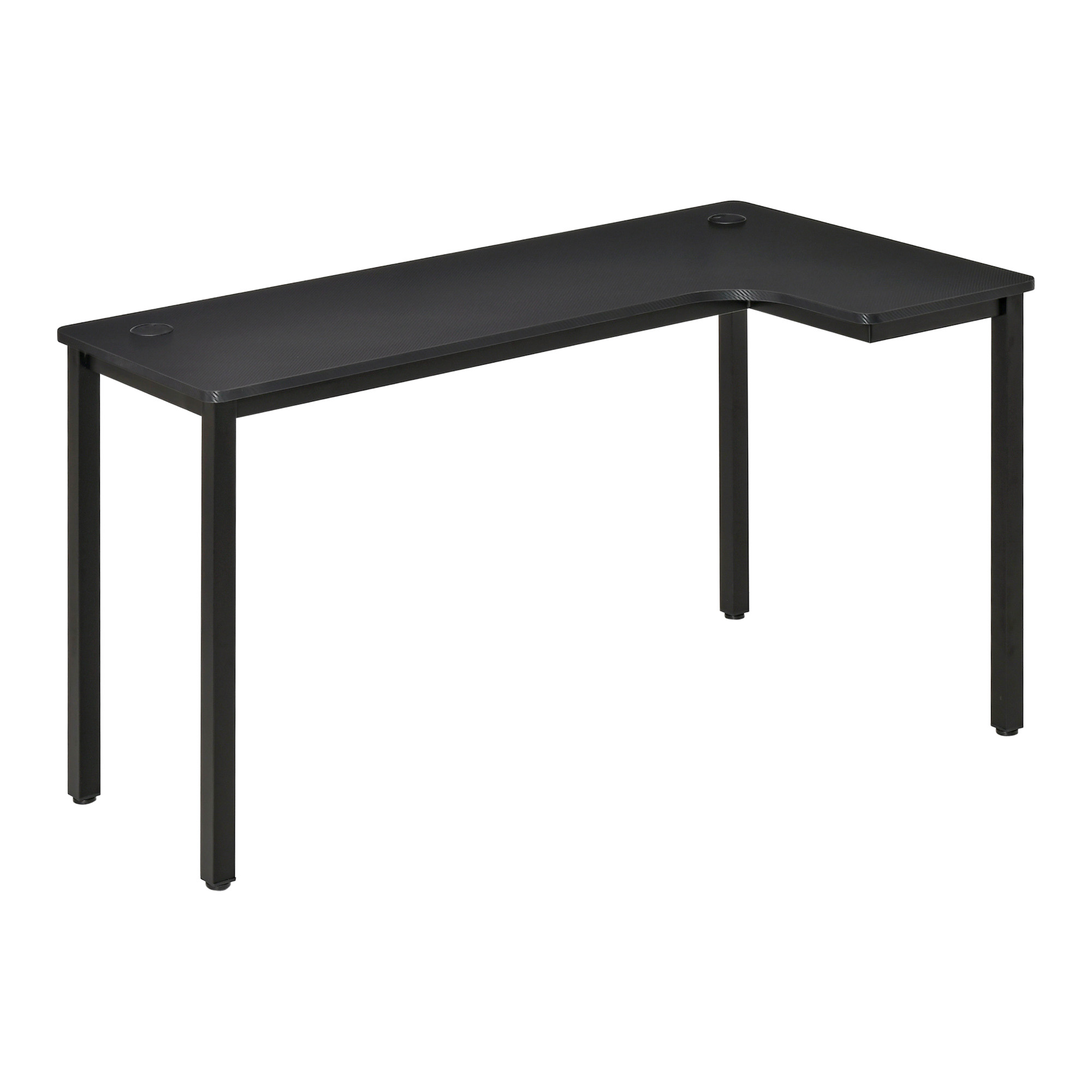 HOMCOM L-Shaped Desk, 57 Inch Corner Desk, Computer Table, Writing ...