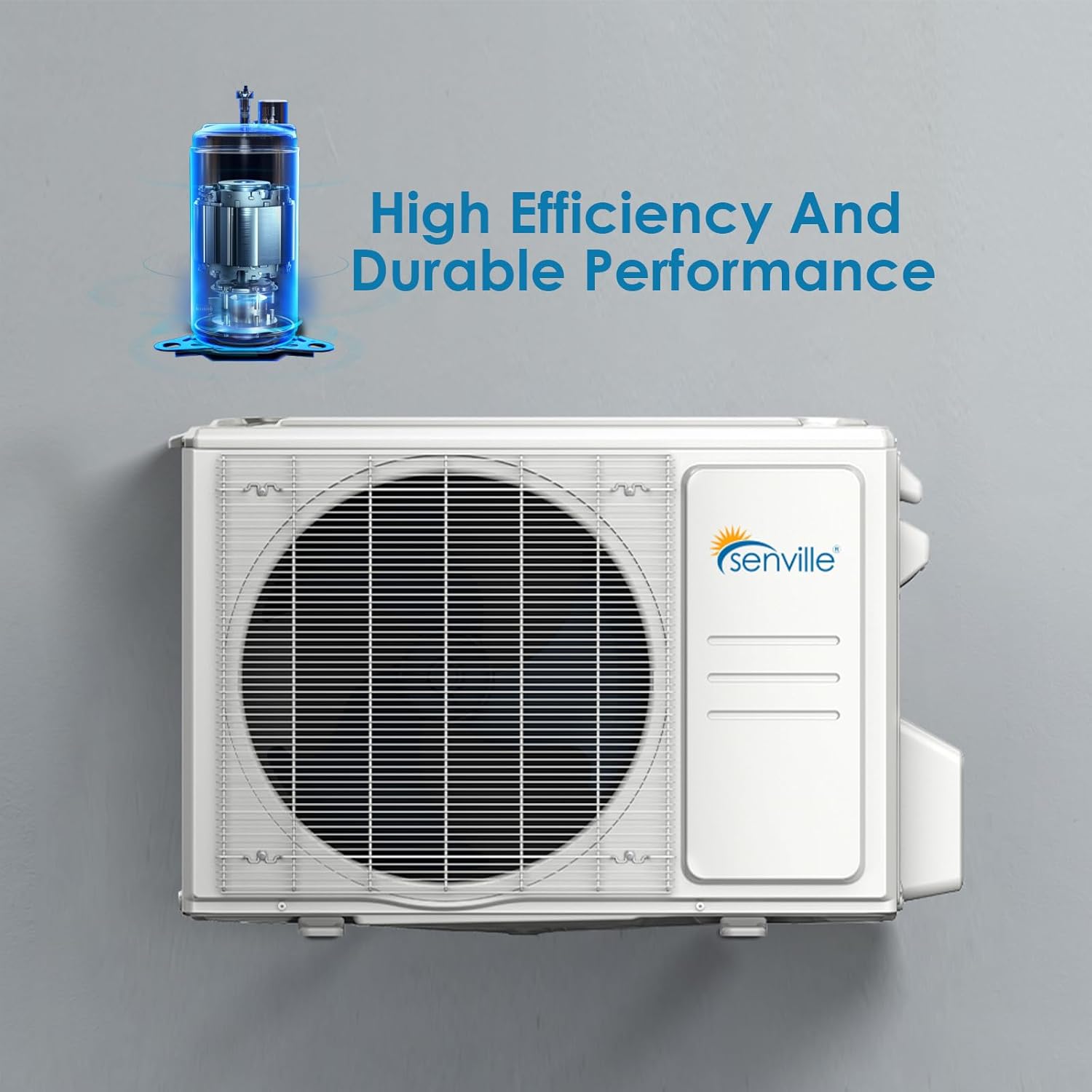 Senville LETO Series 18000 BTU Mini Split Air Conditioner Heat Pump ...