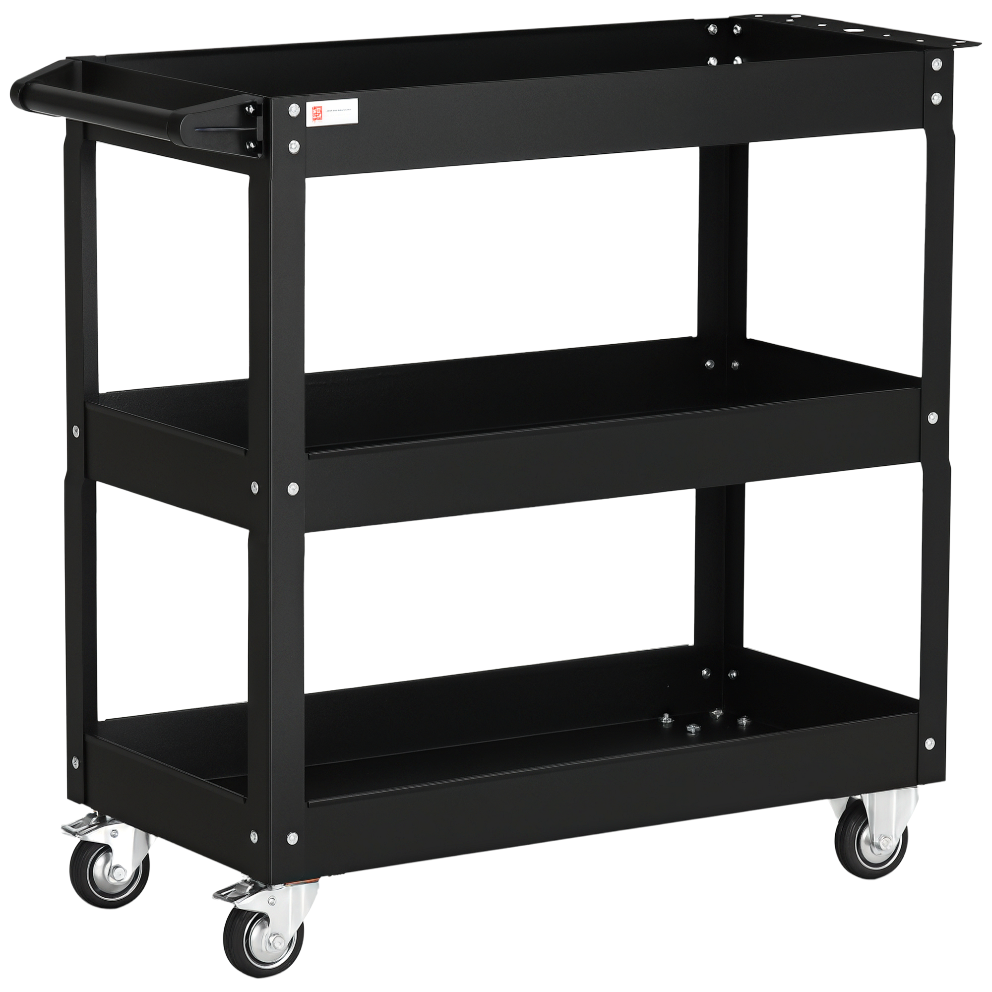 DURHAND 3 Tier Rolling Tool Cart with Wheels, 330 LBS Capacity Heavy ...