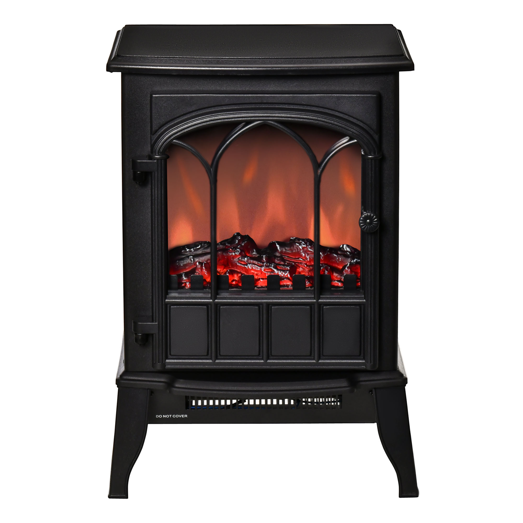 HOMCOM Modern Electric Fireplace, Free Standing Electric Fire with ...