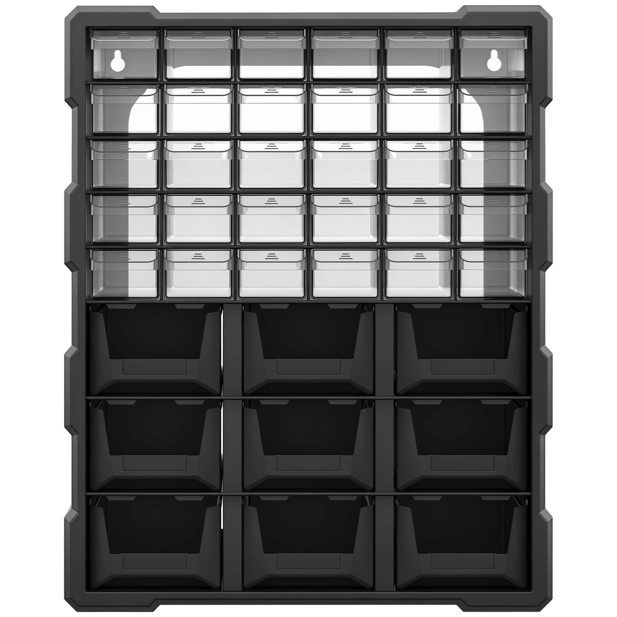 DURHAND Plastic 39 Drawer Parts Organiser Wall Mount Storage Cabinet ...