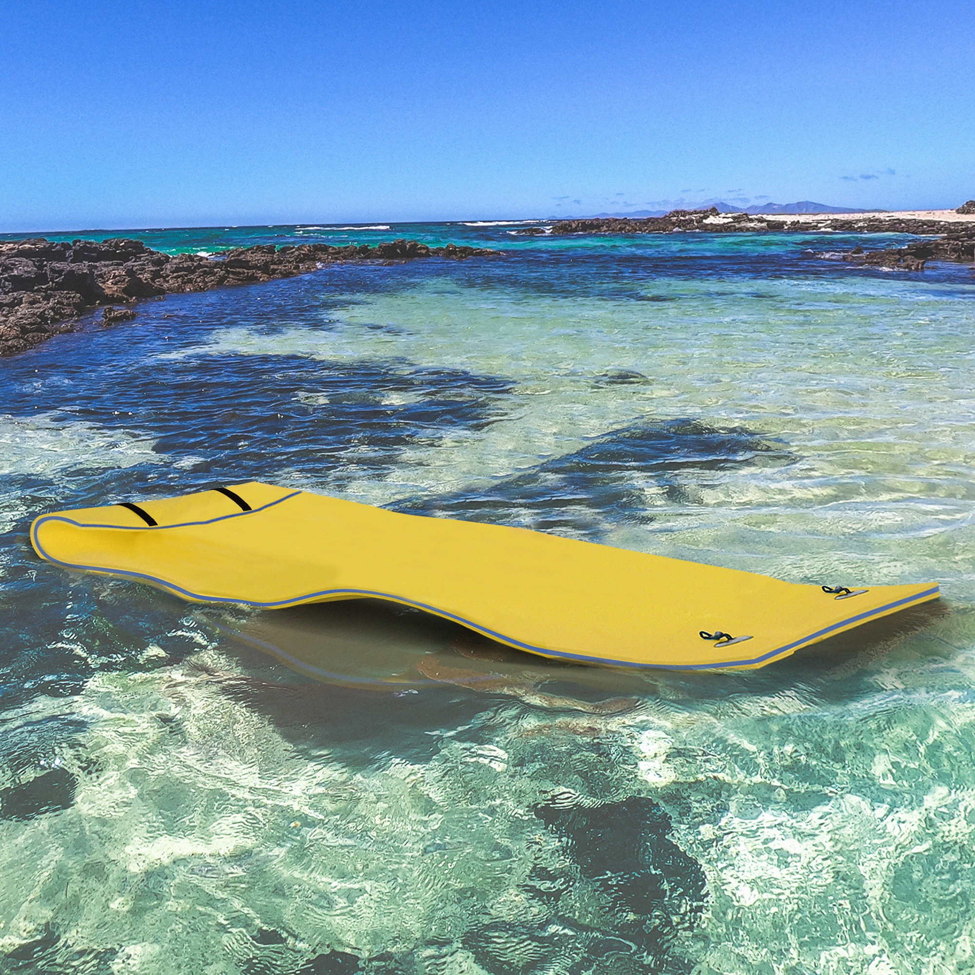 Soozier 6.5' x 2' Roll-Up Pool Float Pad Water Floating Mat for Lake ...