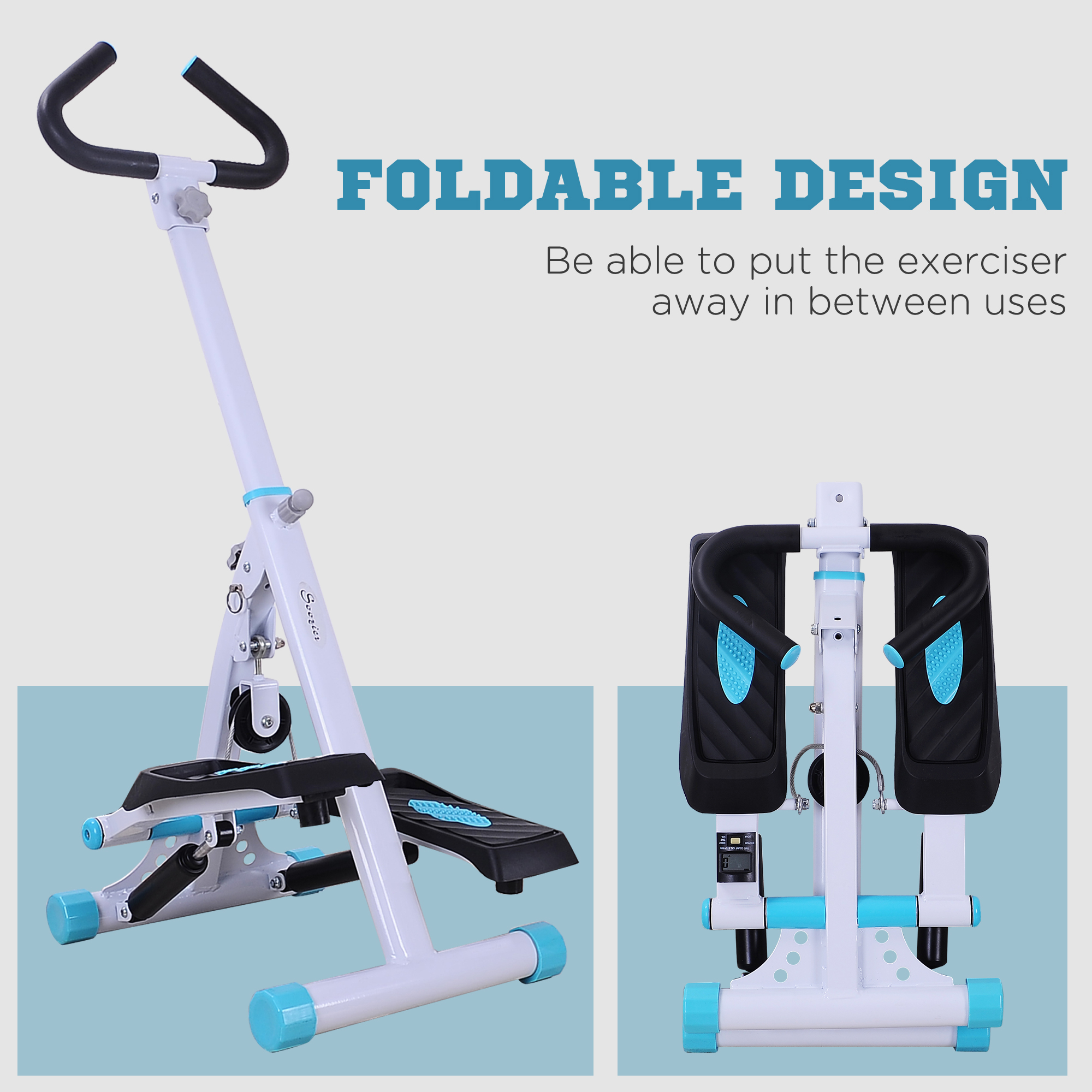 Soozier Height Adjustable Stair Stepper, Stepper Exercise Machine with ...