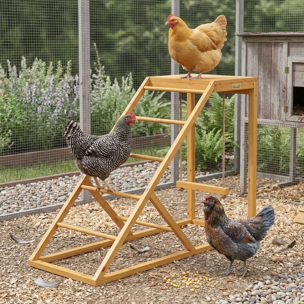 PawHut Chicken Activity Play for Healthy & Happy Animals with Chicken ...