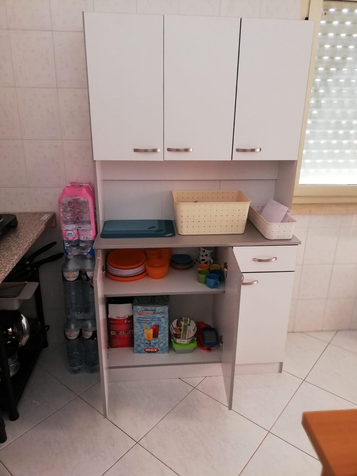 HOMCOM 71" Freestanding Kitchen Hutch with Countertop | Aosom.com