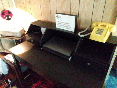 HOMCOM Rectangle Computer Desk with Display Shelves Drawers Home Office ...