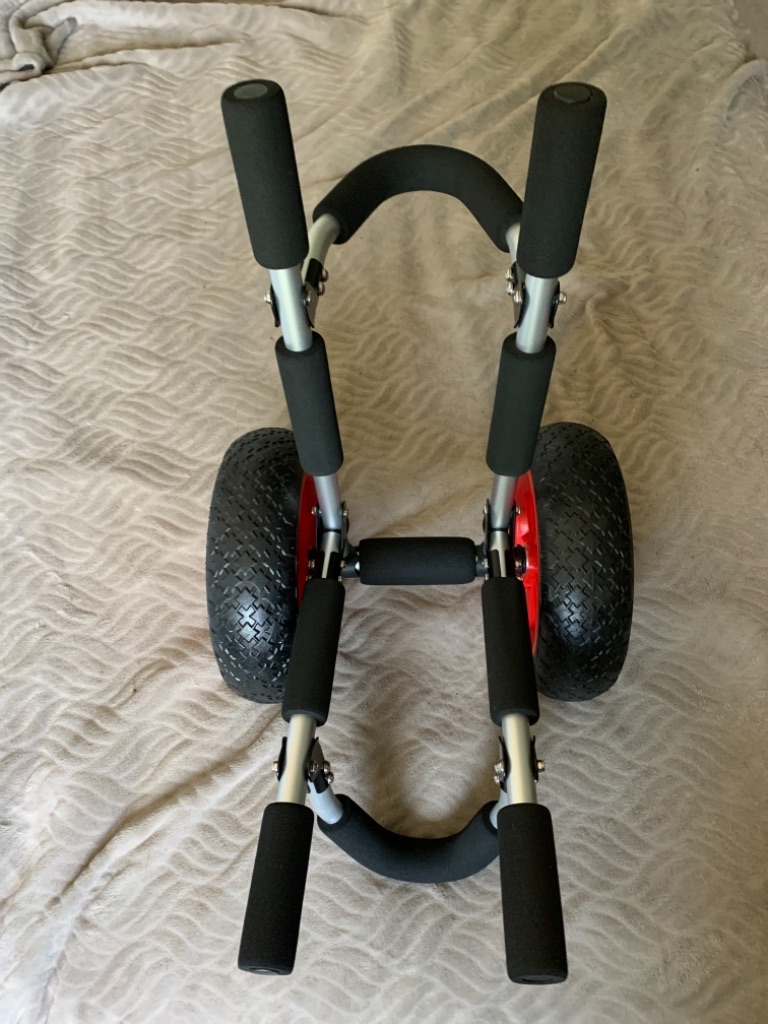 Outsunny Surfboard Trolley Foldable Surfboards Cart Rolling Cart for ...