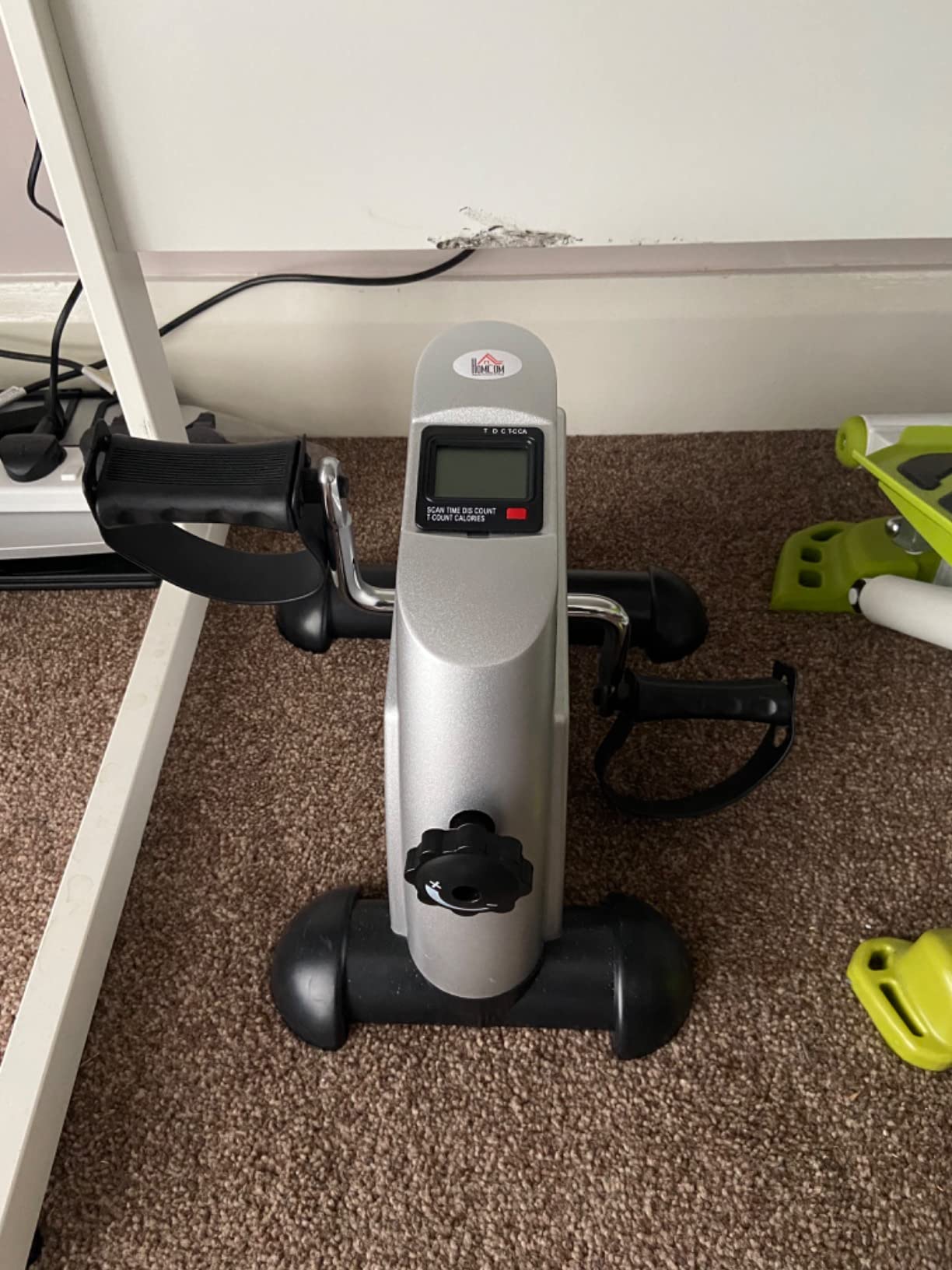 Soozier Portable Mini Pedal Exercise Bike Indoor Cycle Fitness Arm Leg ...