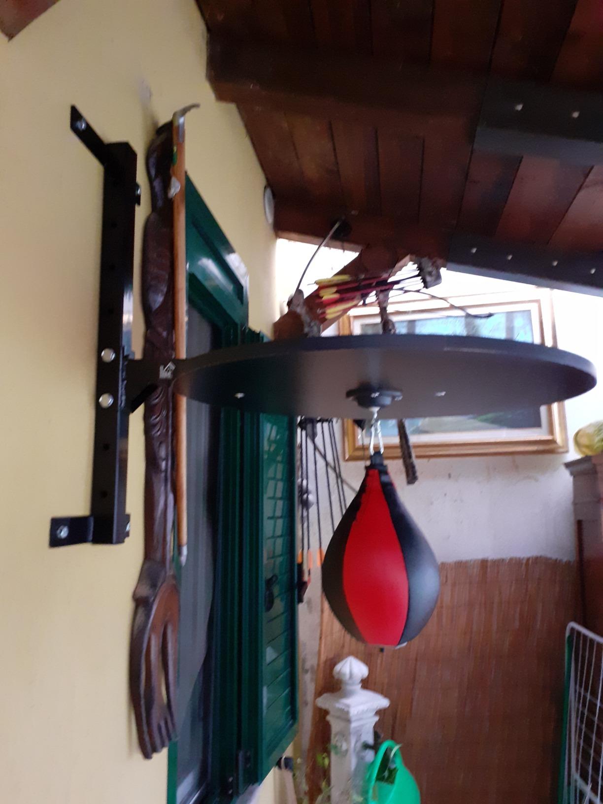 Soozier Speed Bag Platform Speedball Frame Wall Mounted Boxing MMA ...