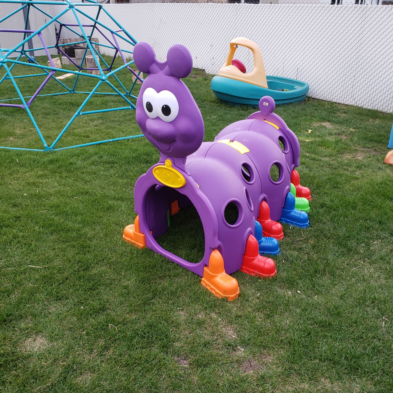 Qaba Caterpillar Climbing Tunnel for Kids Climb-N-Crawl Toy Indoor ...