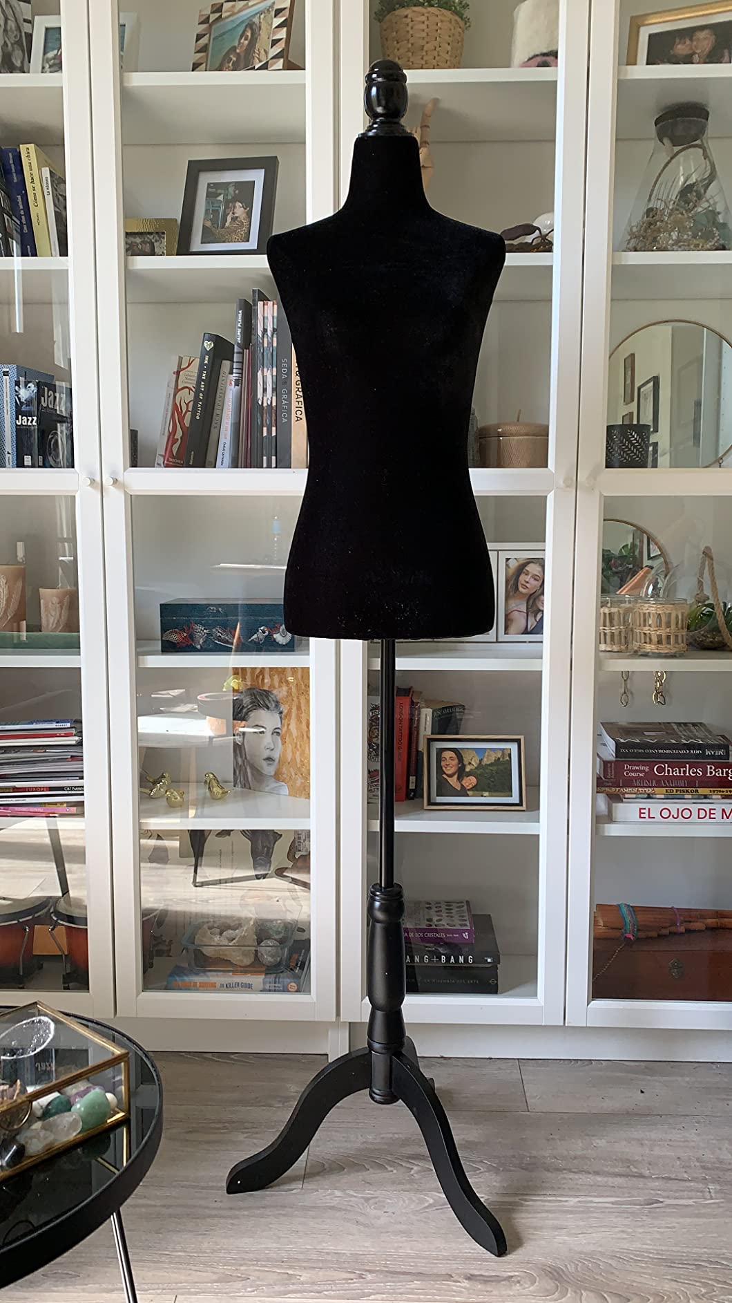 HOMCOM Female Fashion Mannequin Dress Form Torso Dressmaker Stand ...