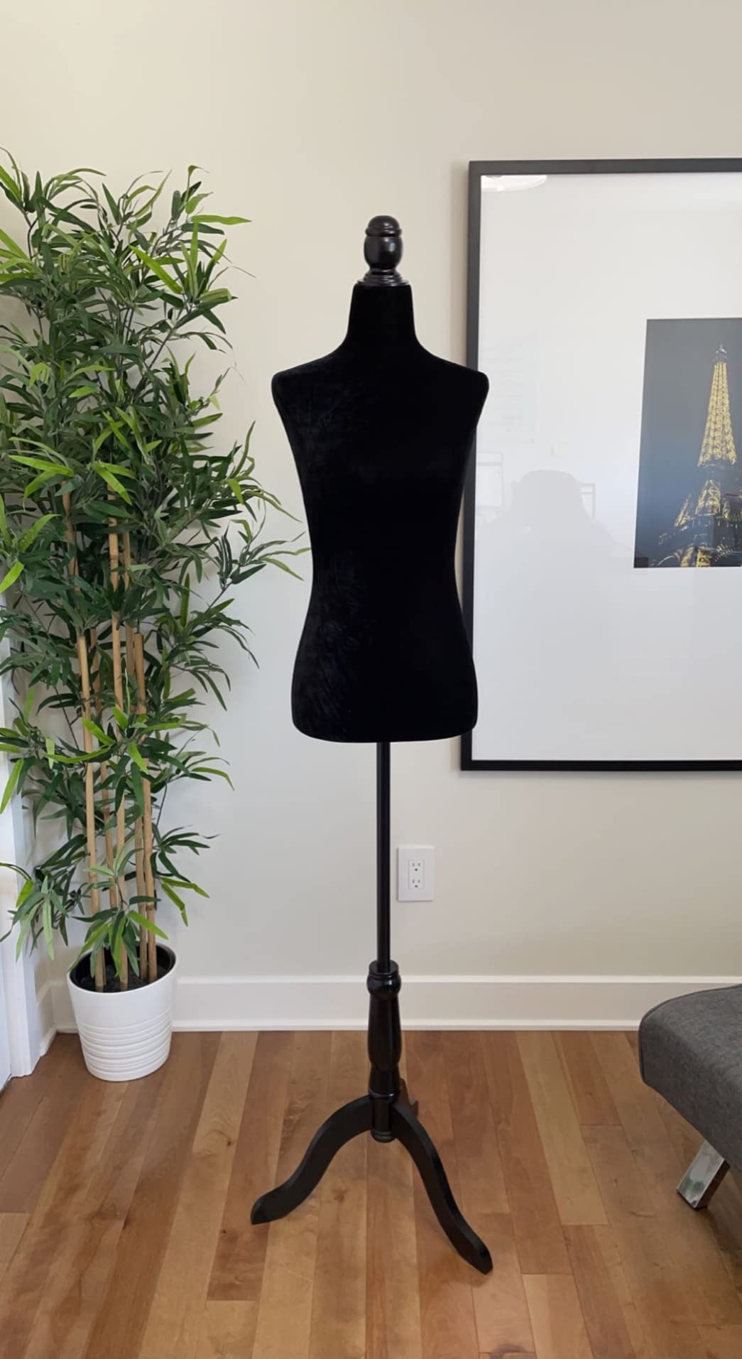 HOMCOM Female Fashion Mannequin Dress Form Torso Dressmaker Stand ...