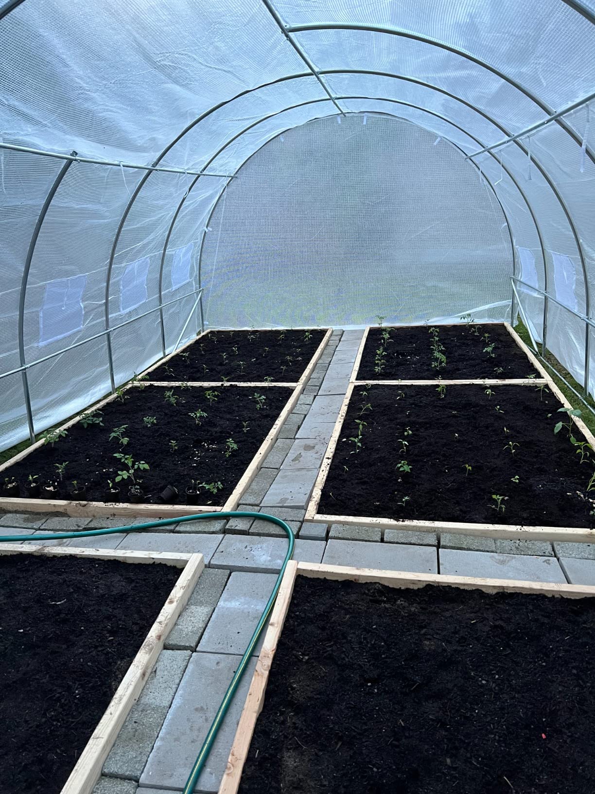 Outsunny Large Walk-in Greenhouse, 20'x10'x6.6' Tunnel Greenhouse with ...