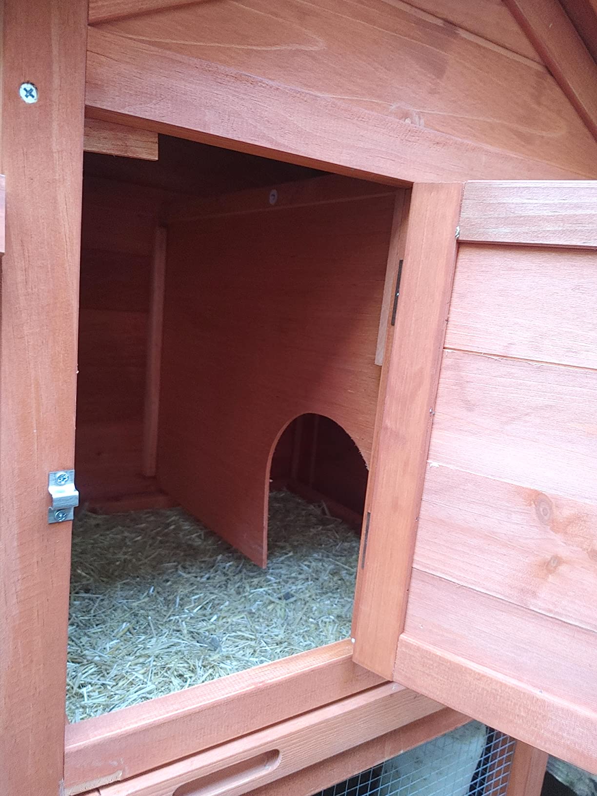 PawHut 48” x 24" x 36" Deluxe Waterproof Rabbit Hutch Wooden Bunny Cage ...