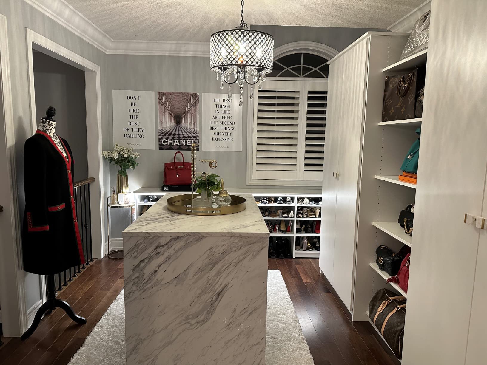 HOMCOM Adjustable Female Dress Form Fashion Mannequin Torso Clothes ...